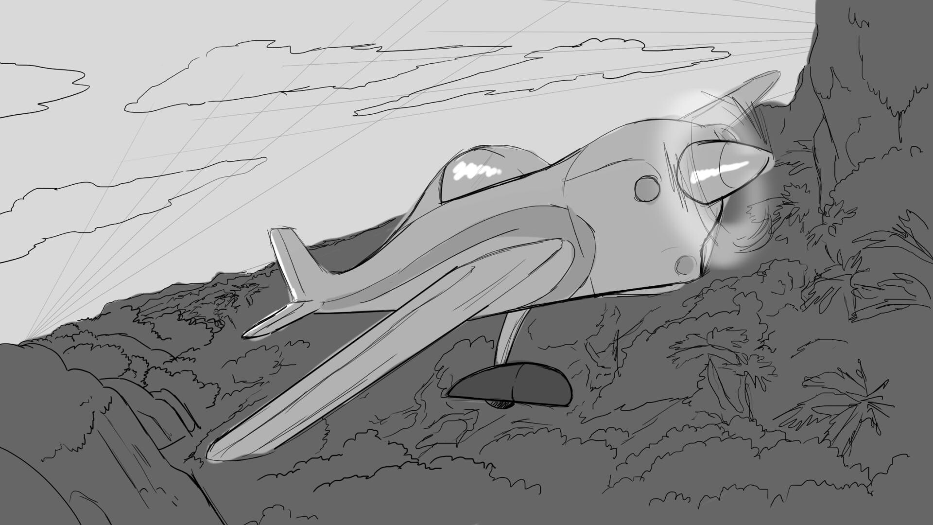 ArtStation - .: Airplane shot