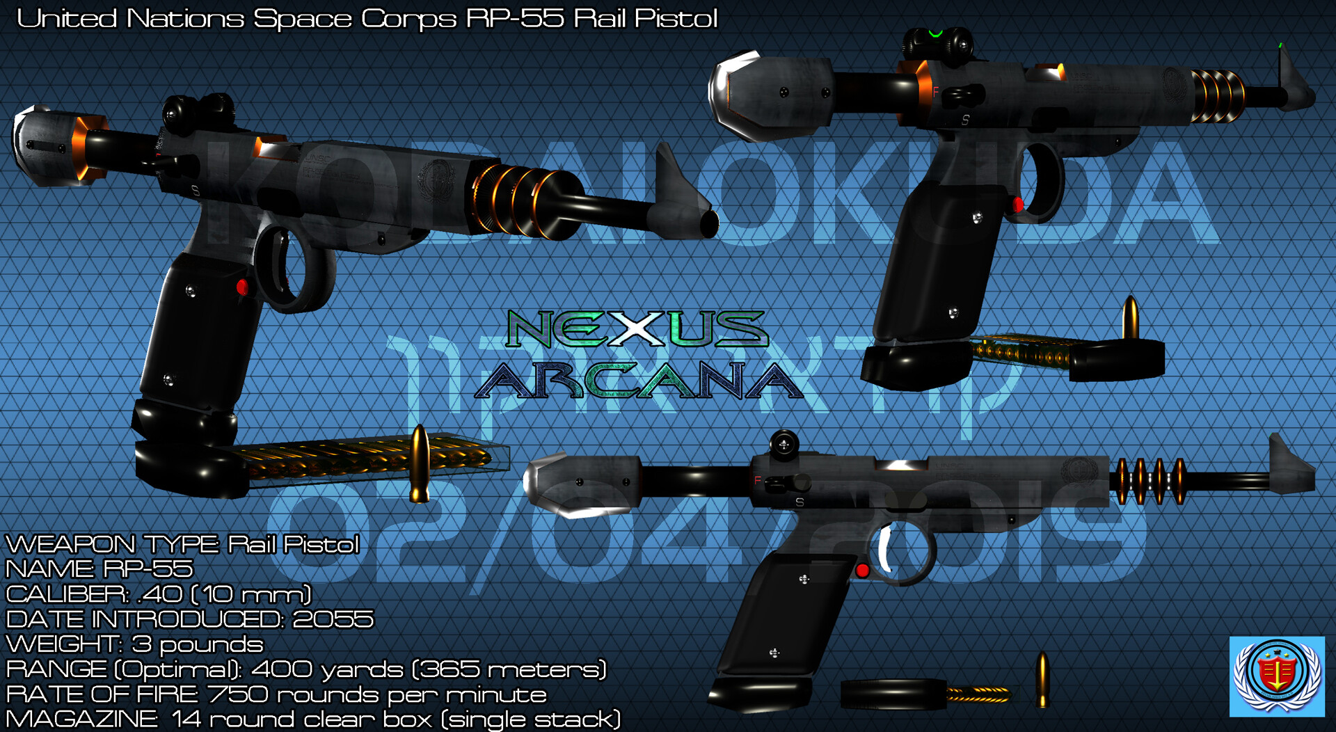 Kodai Okuda - United Nations Space Corps RP-55 Rail Pistol