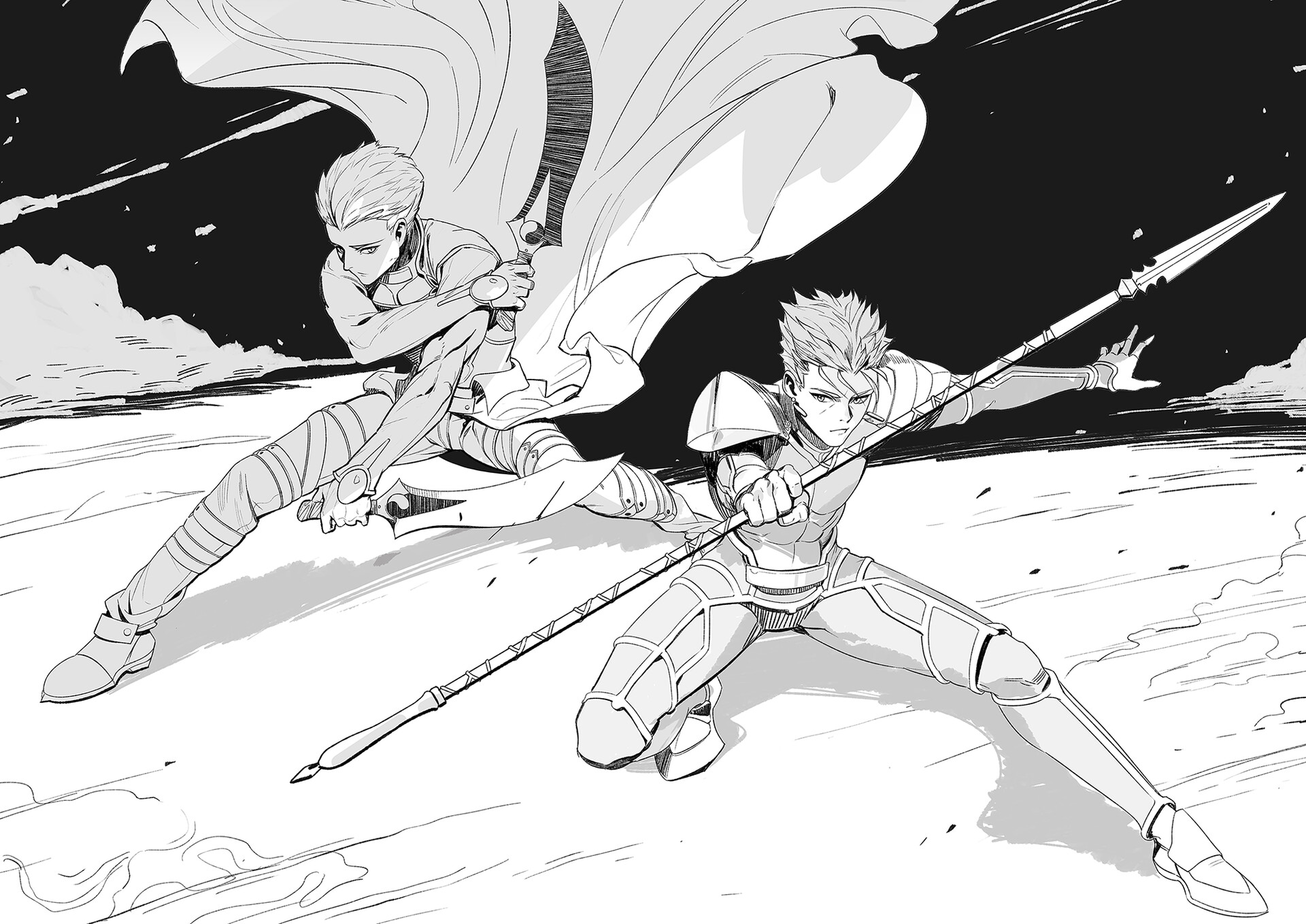 ArtStation - Archer&Lancer