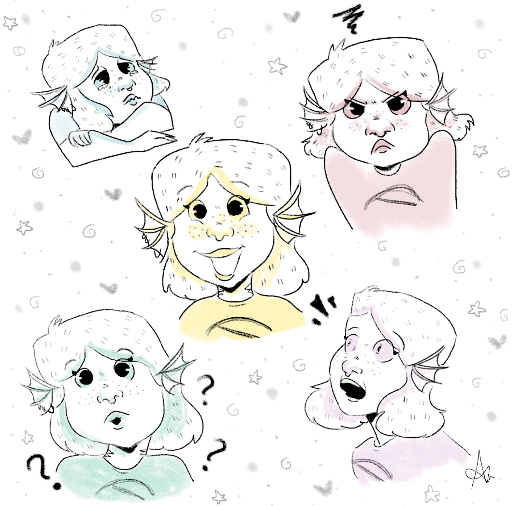 ArtStation - Marmie: Expression Sheet