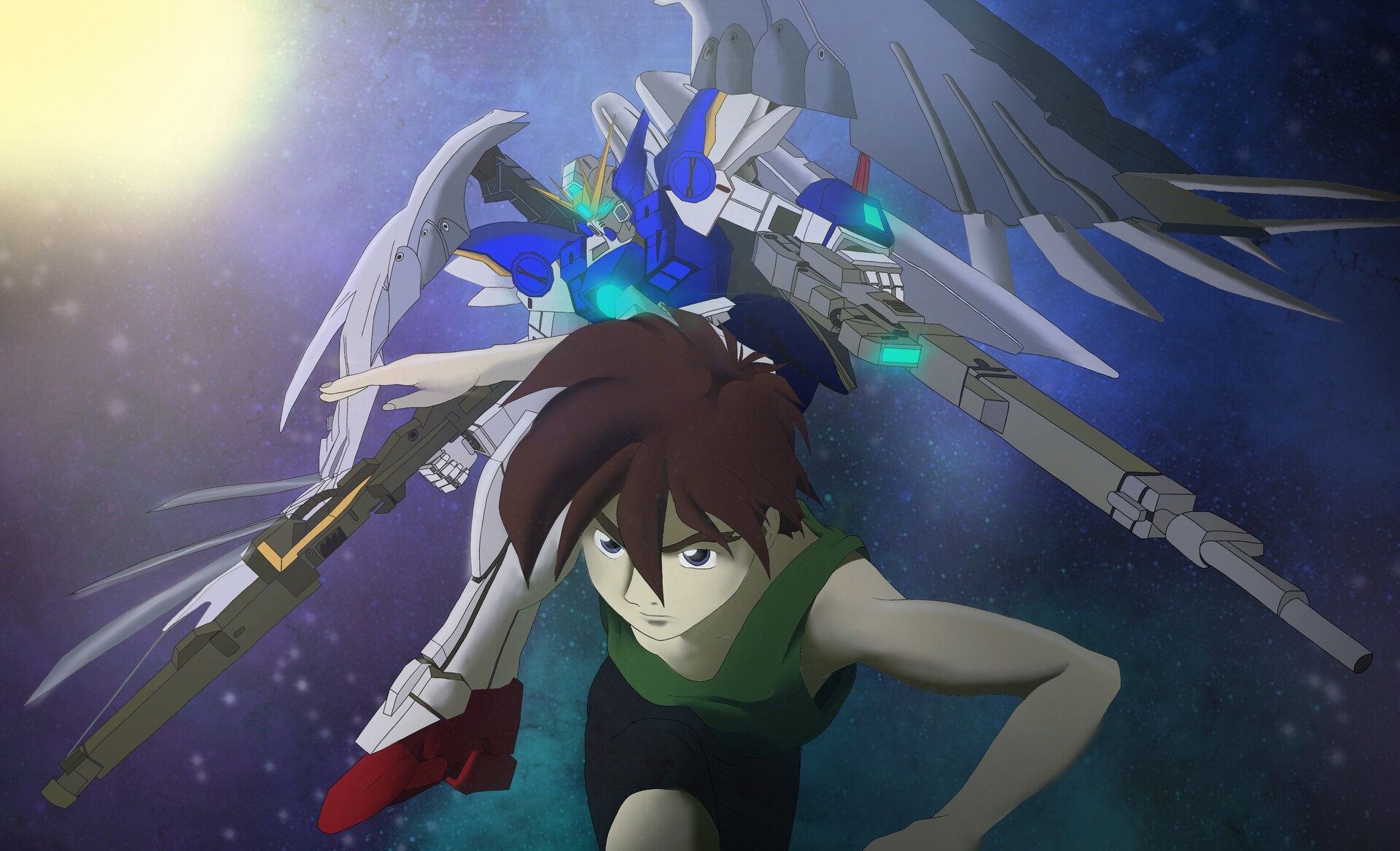 ArtStation - Heero Yuy fan art