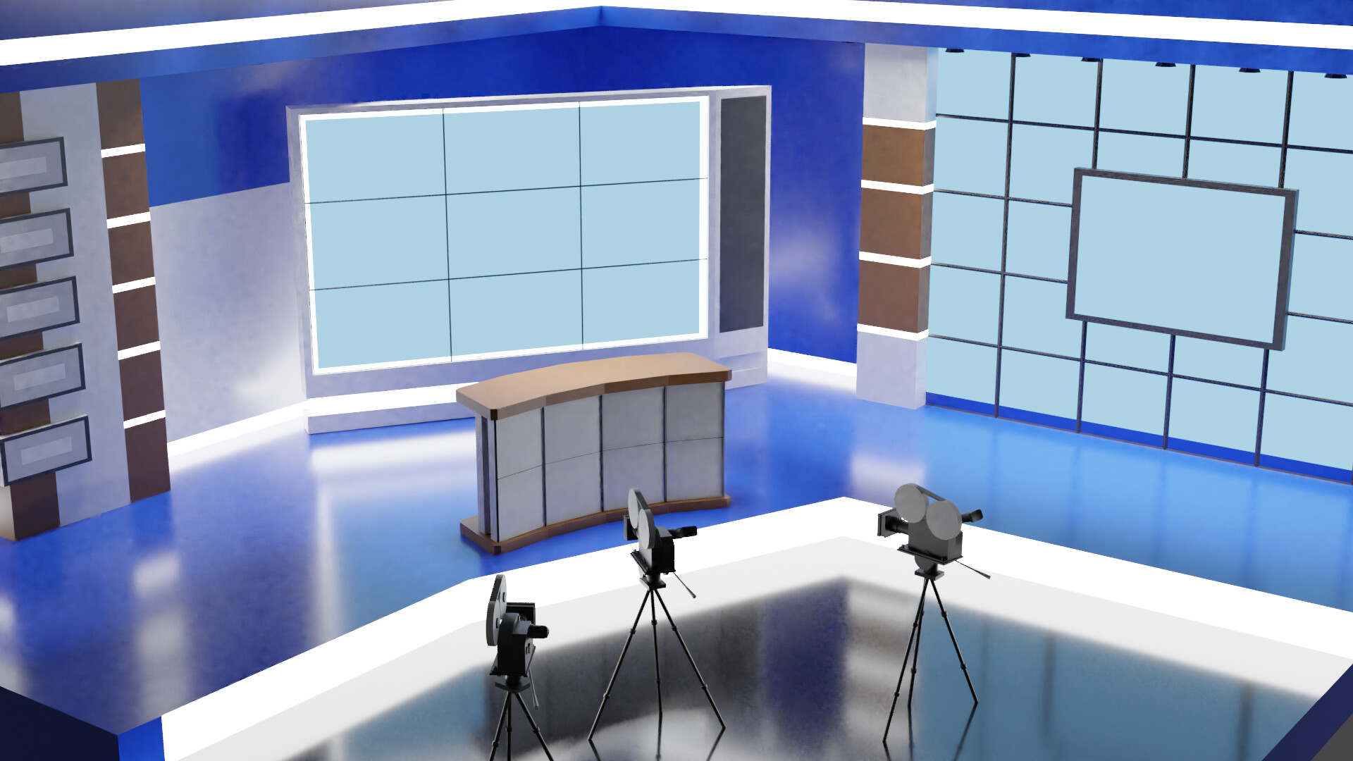 ArtStation - News room set