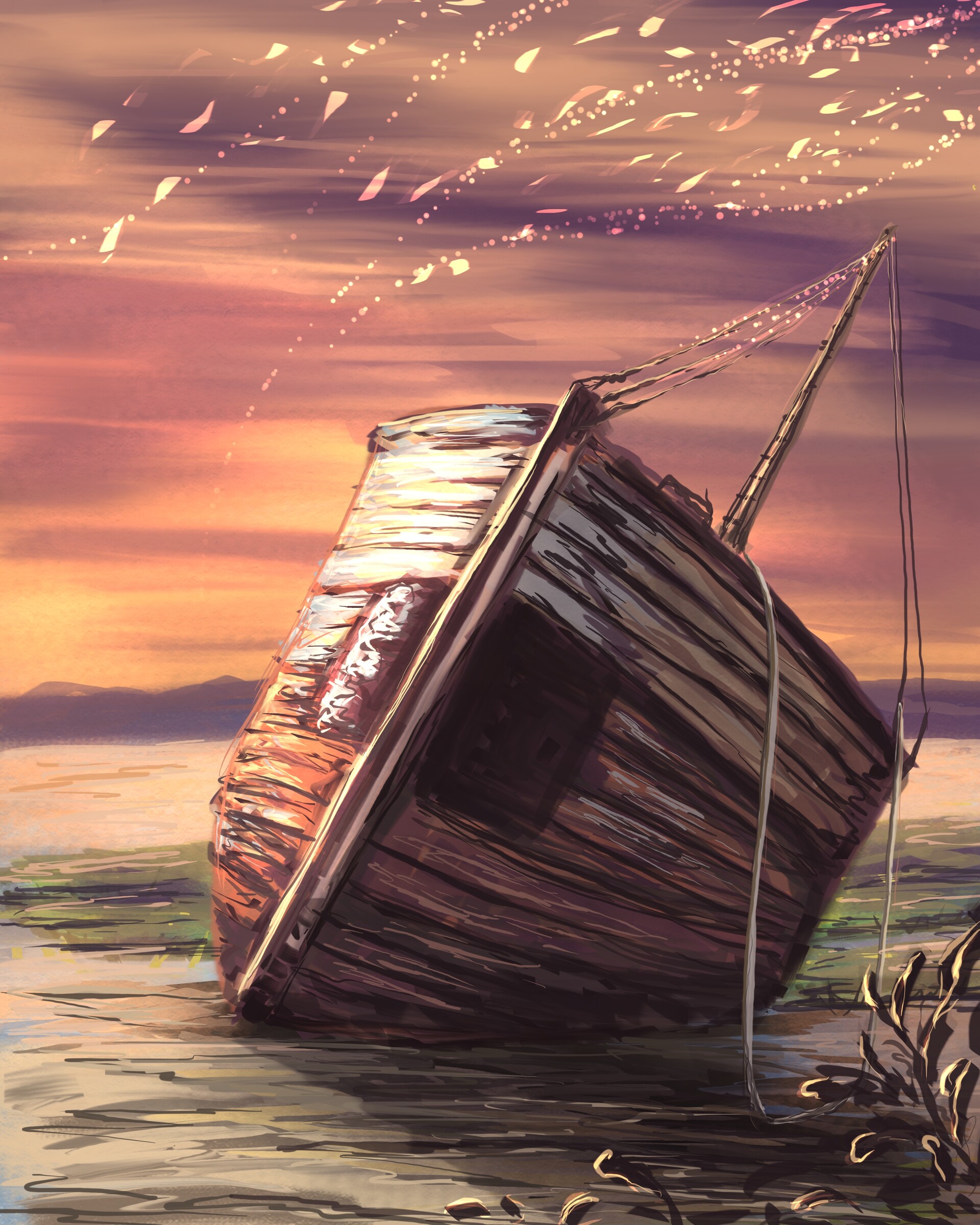 ArtStation - Abandoned boat