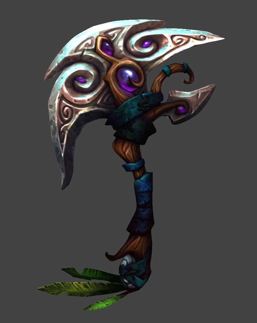 ArtStation - Modeling/Skinning : Axe (MAYA) 3D