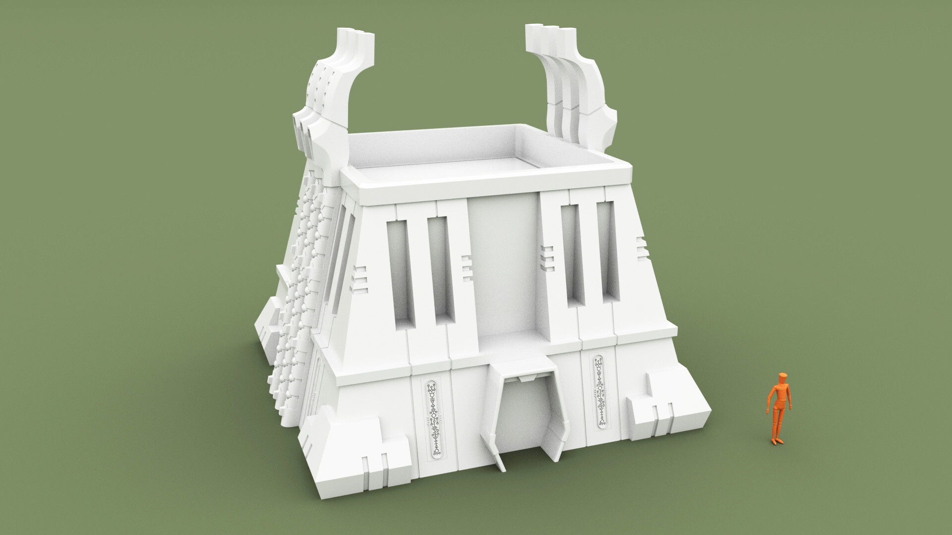 Sean H Bullough - 3D Printable Necron Tomb Complex