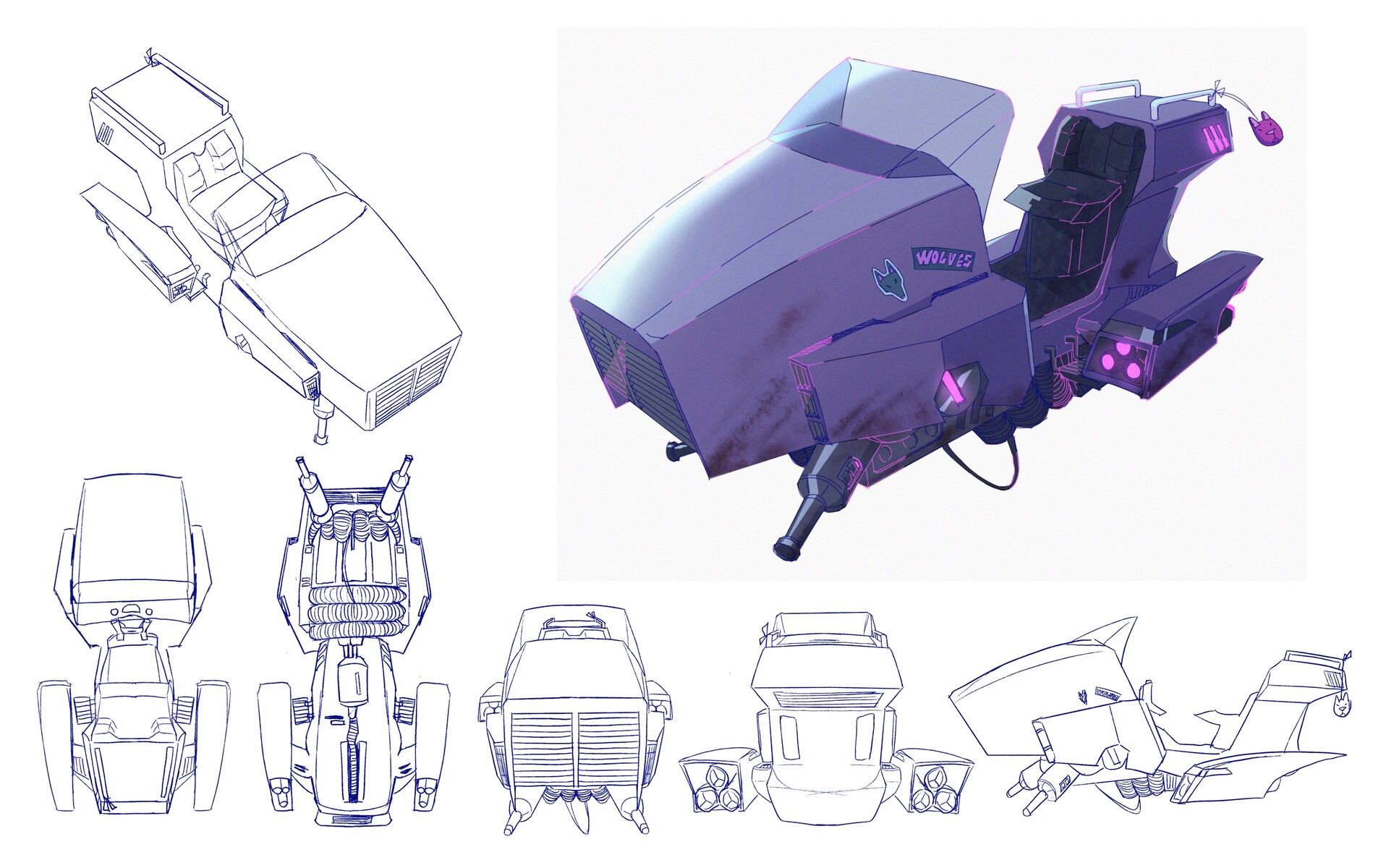 ArtStation - Flying Vehicle Details