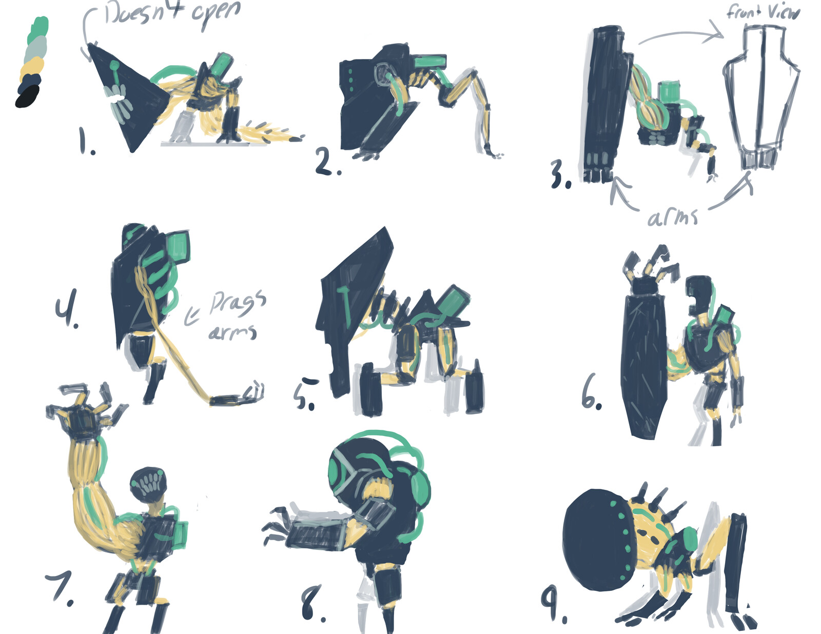 Marcus Gray - Enemy Design