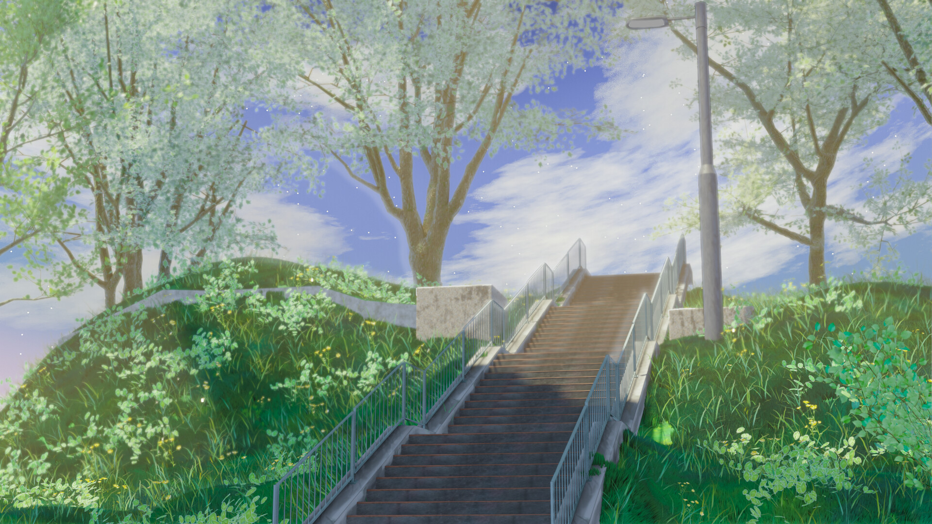 ArtStation - Stylized Anime Environment Stairs