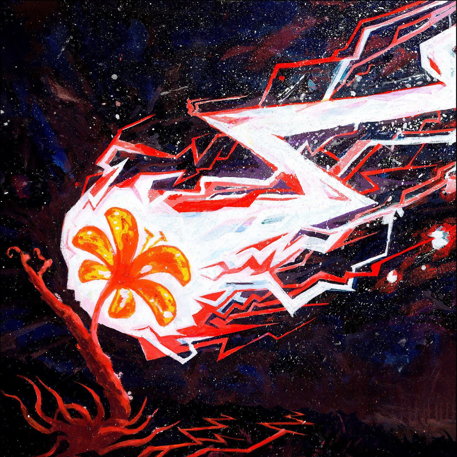 ArtStation - "Thunderflower" Song Cover Art