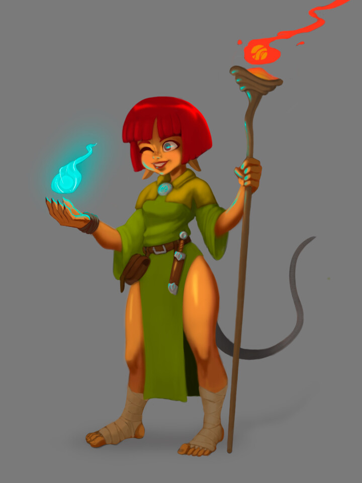 ArtStation - Monkey Fire Mage