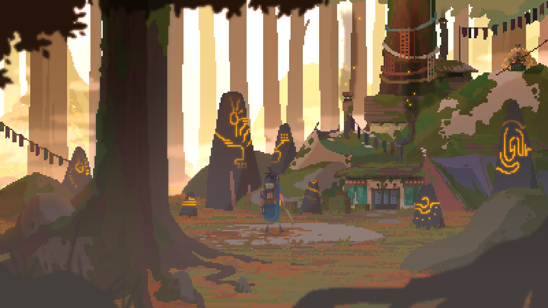 Harry Sussams - Hermits Of The Hills | Pixel Art Environmental Art