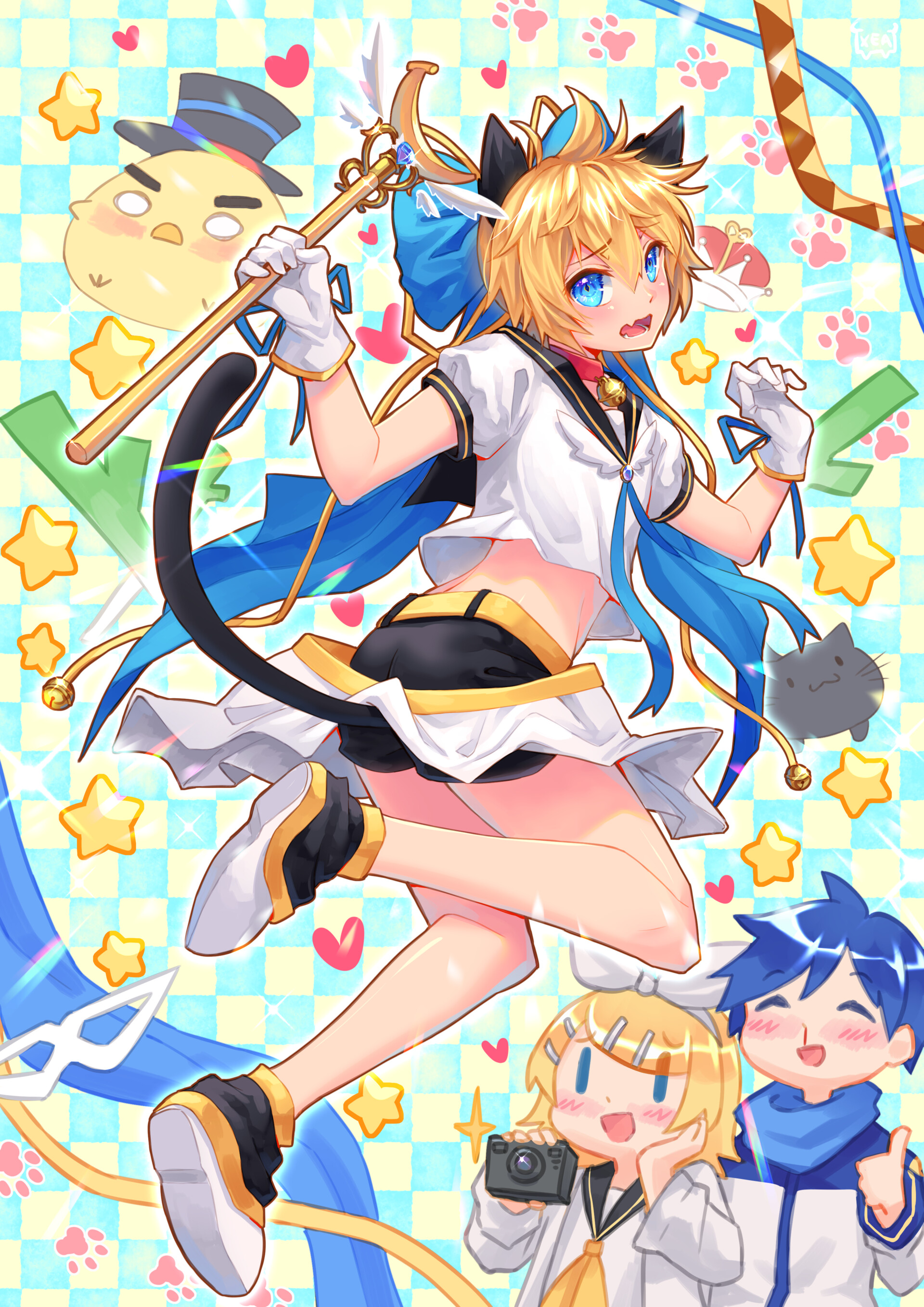 ArtStation - Vocaloid Artbook Project - Len & Vflower