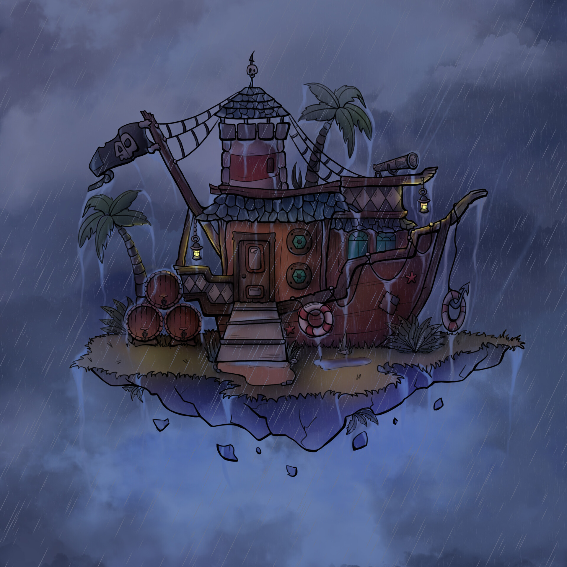 ArtStation - Pirate house