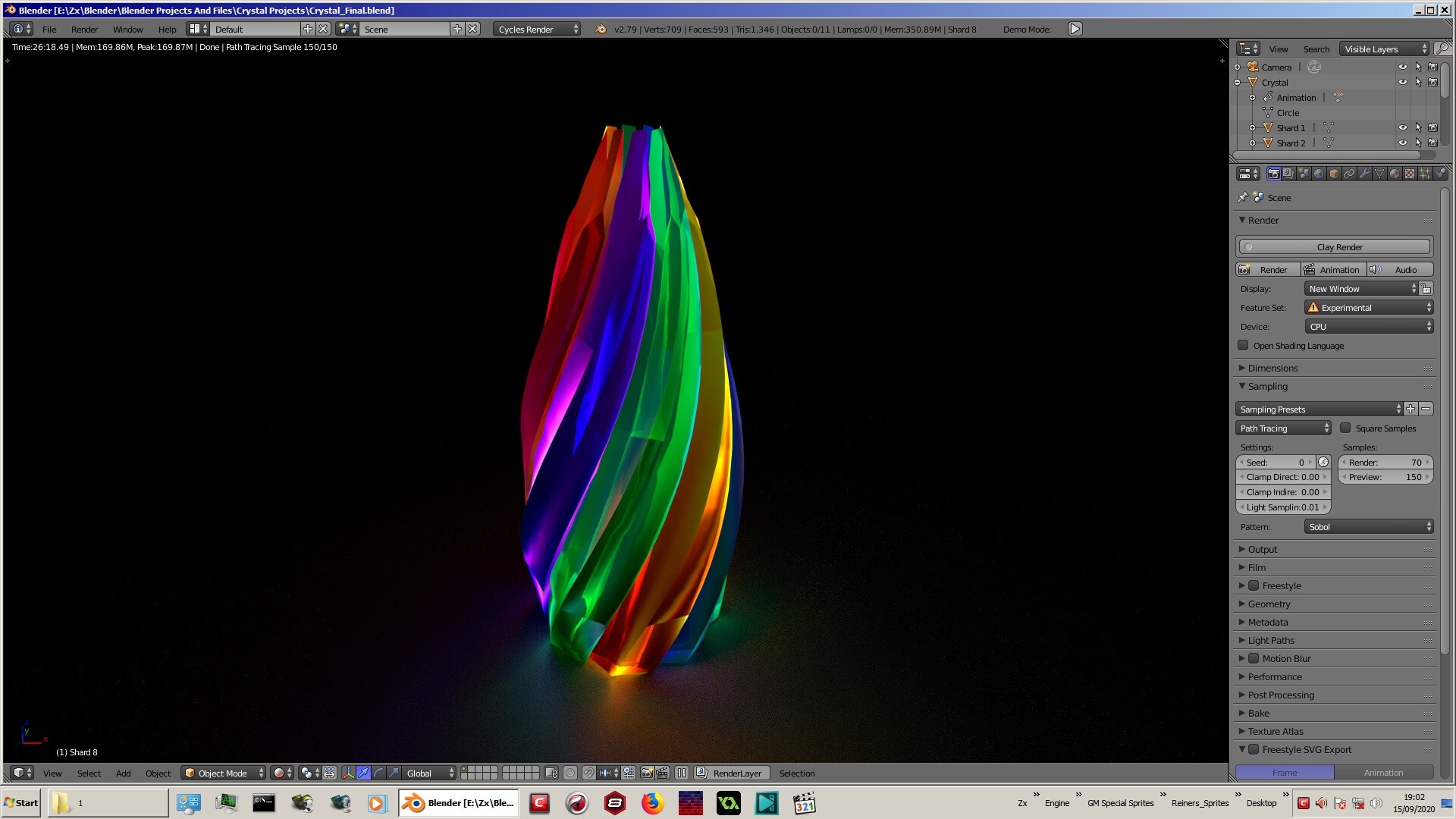 ArtStation - Multi-Colored Rainbow Crystal