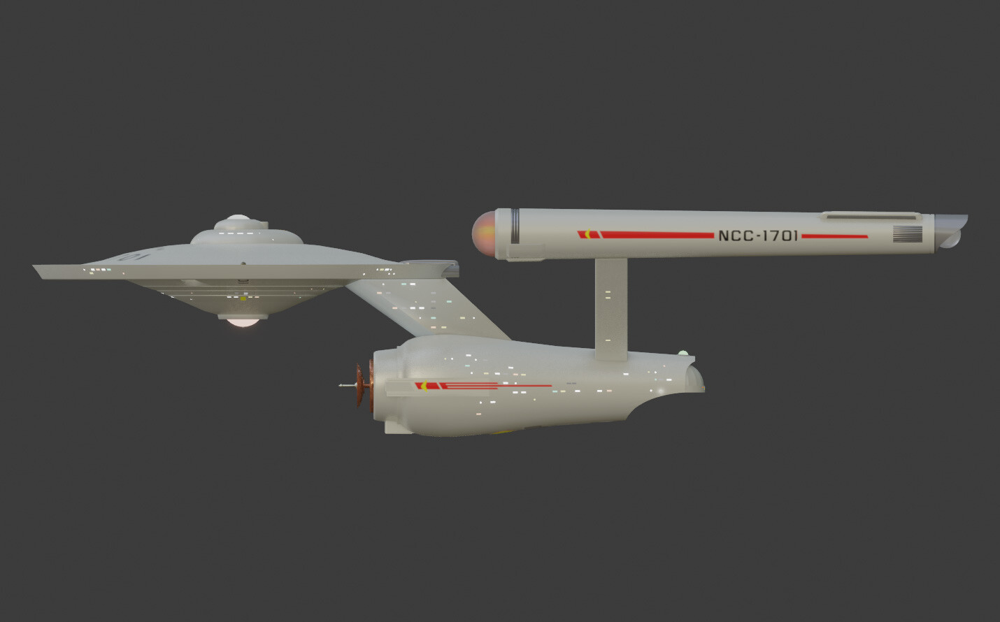 Eric Wayne - My Blender Rendition of the Enterprise