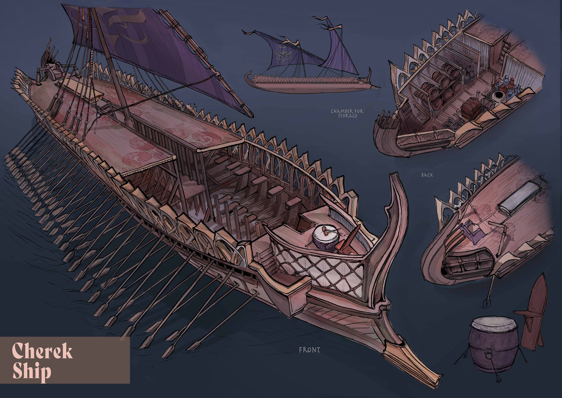 ArtStation - Belgariad - Cherek Ship