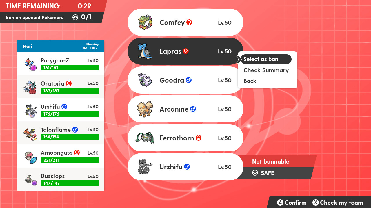 Romain ORIOL - Select&Ban Screens (Pokémon Sword/Shield - Ranked Battle)