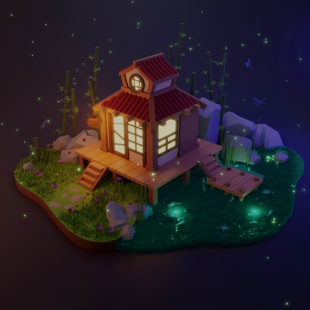 ArtStation - Japanese Style House