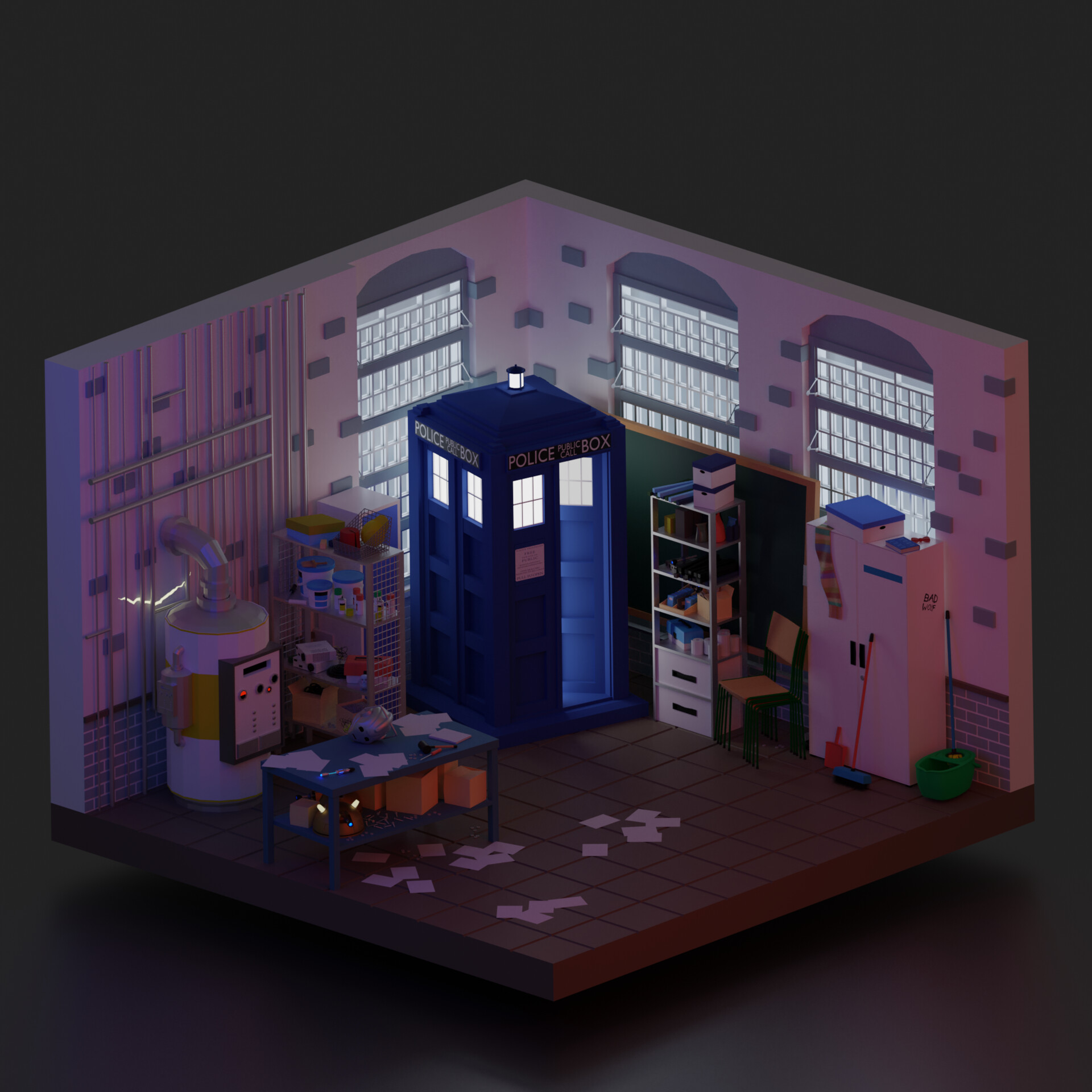 ArtStation - Doctor Who Tardis