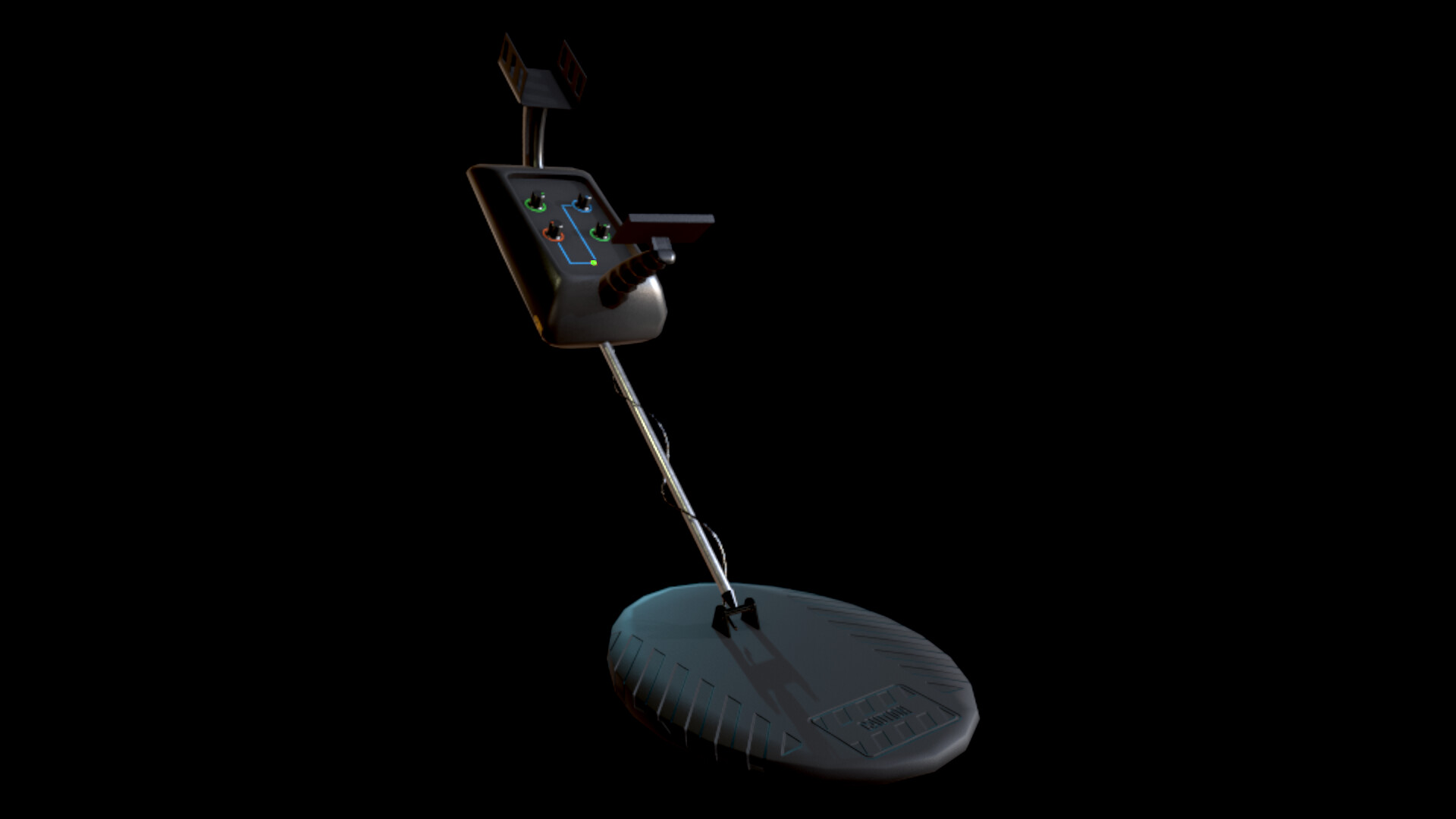 ArtStation - 3d model of Mine Detector Low poly Game ready object
