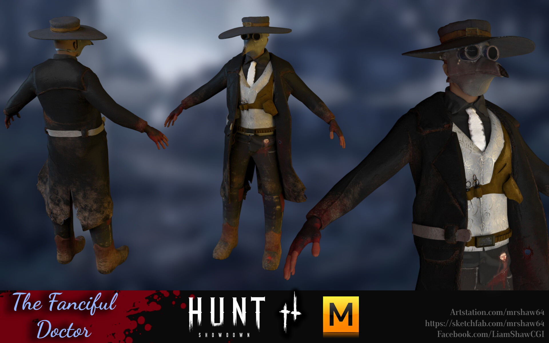 ArtStation - The Plague Doctor (Hunt:Showdown competition)