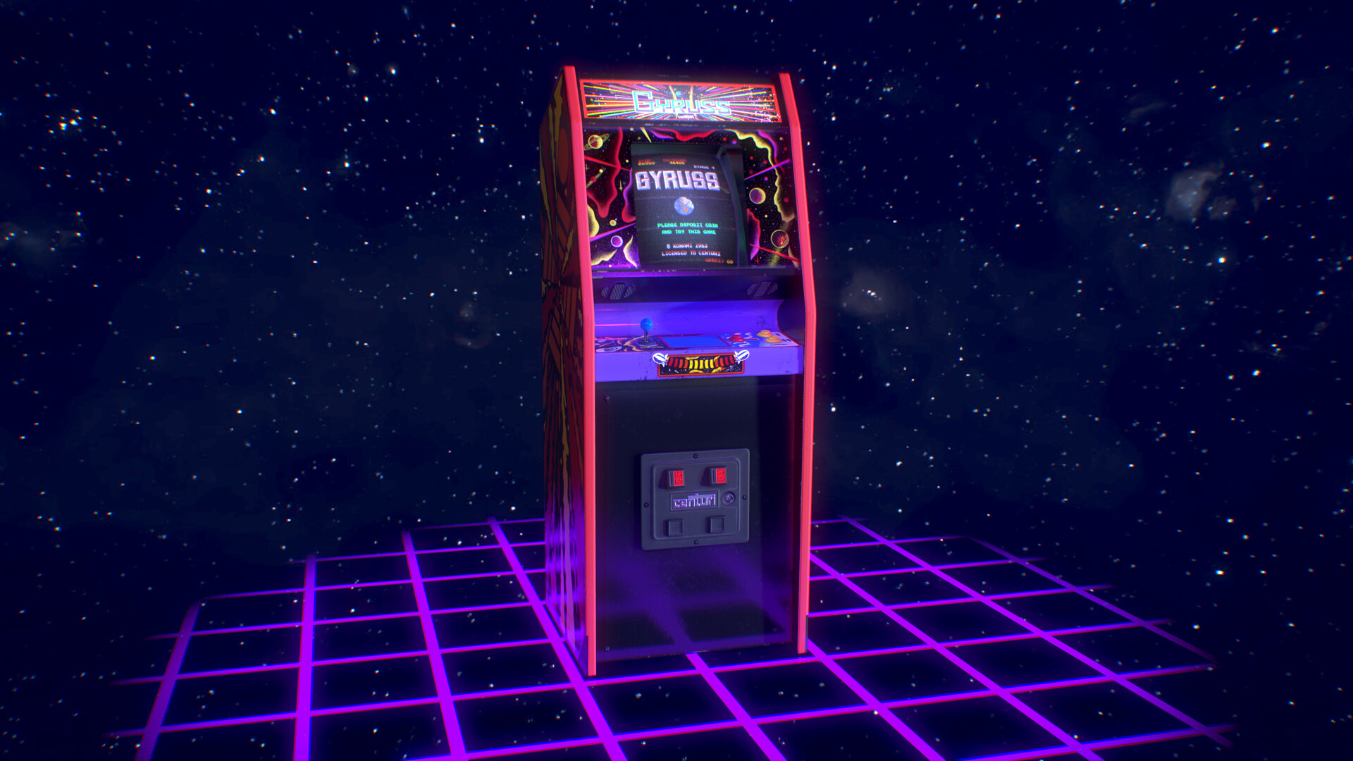ArtStation - Gyruss Arcade Cabinet