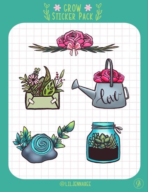 ArtStation - Grow Sticker Pack