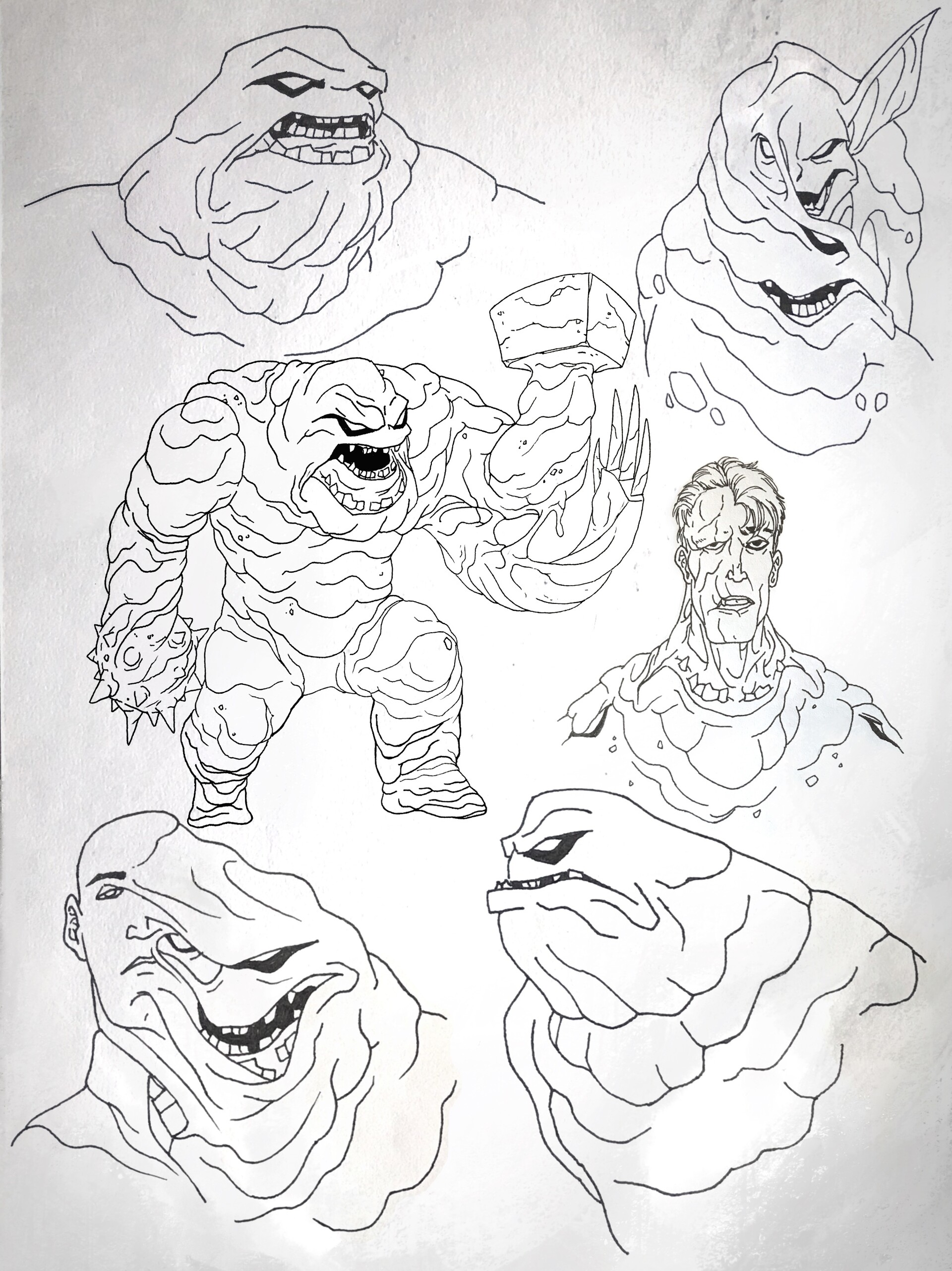 clayface coloring pages