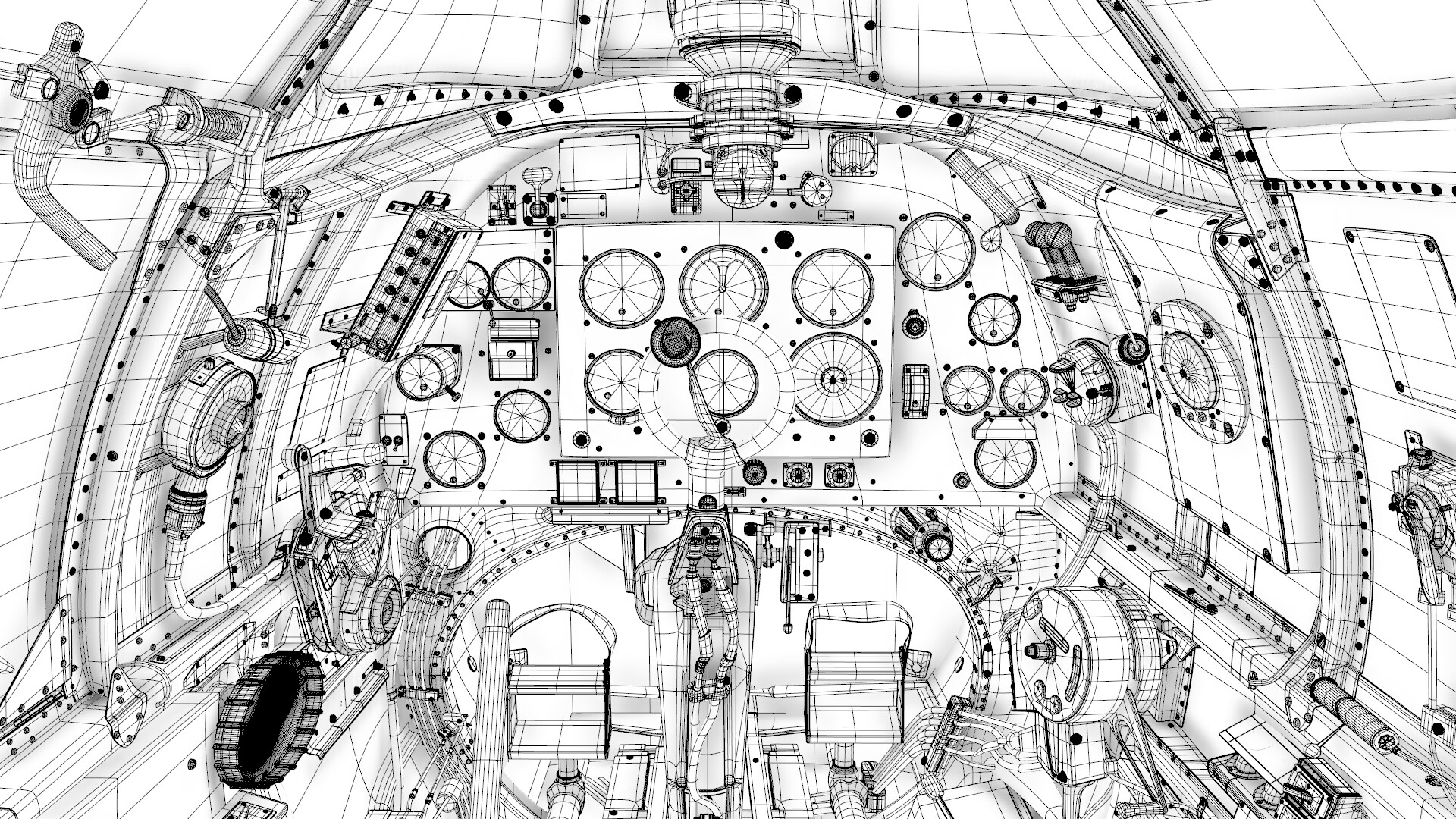 Jonathan Bacheter | 3D Modeler - Spitfire Cockpit - Personal Project ...