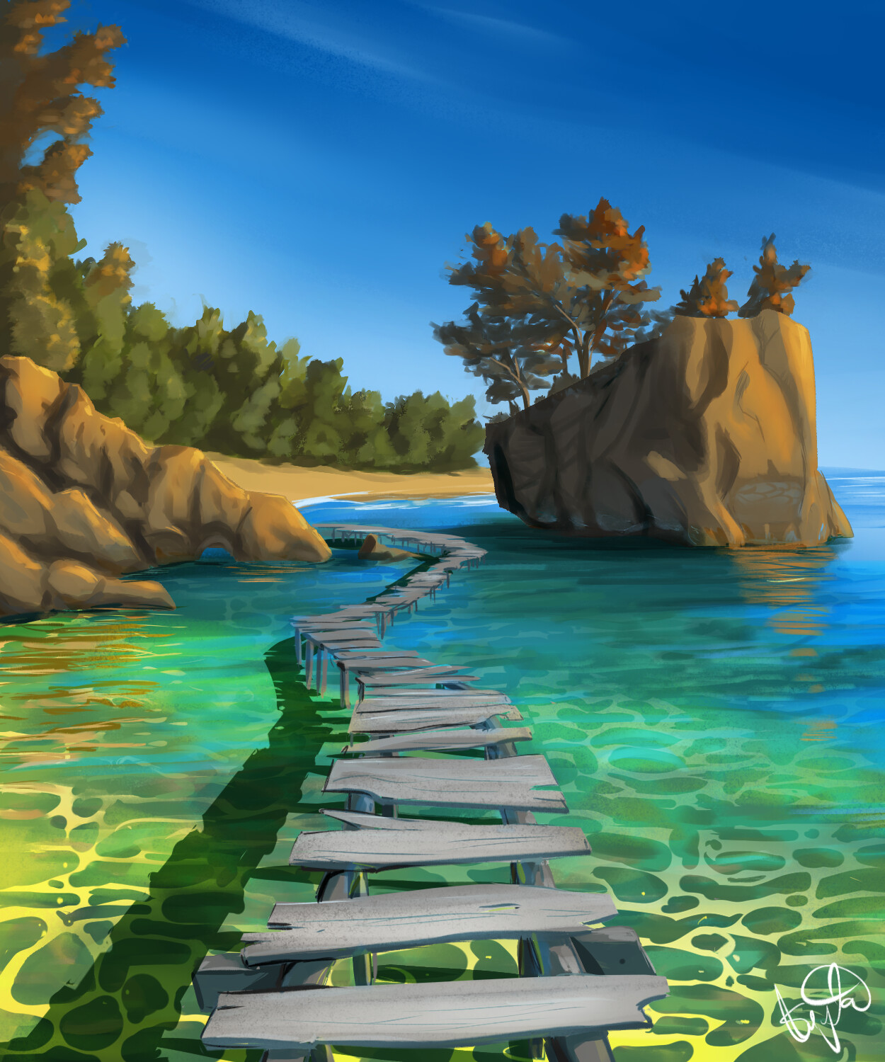 Scenery Study 1 by Sheyla Nogueira : r/ImaginaryPathways