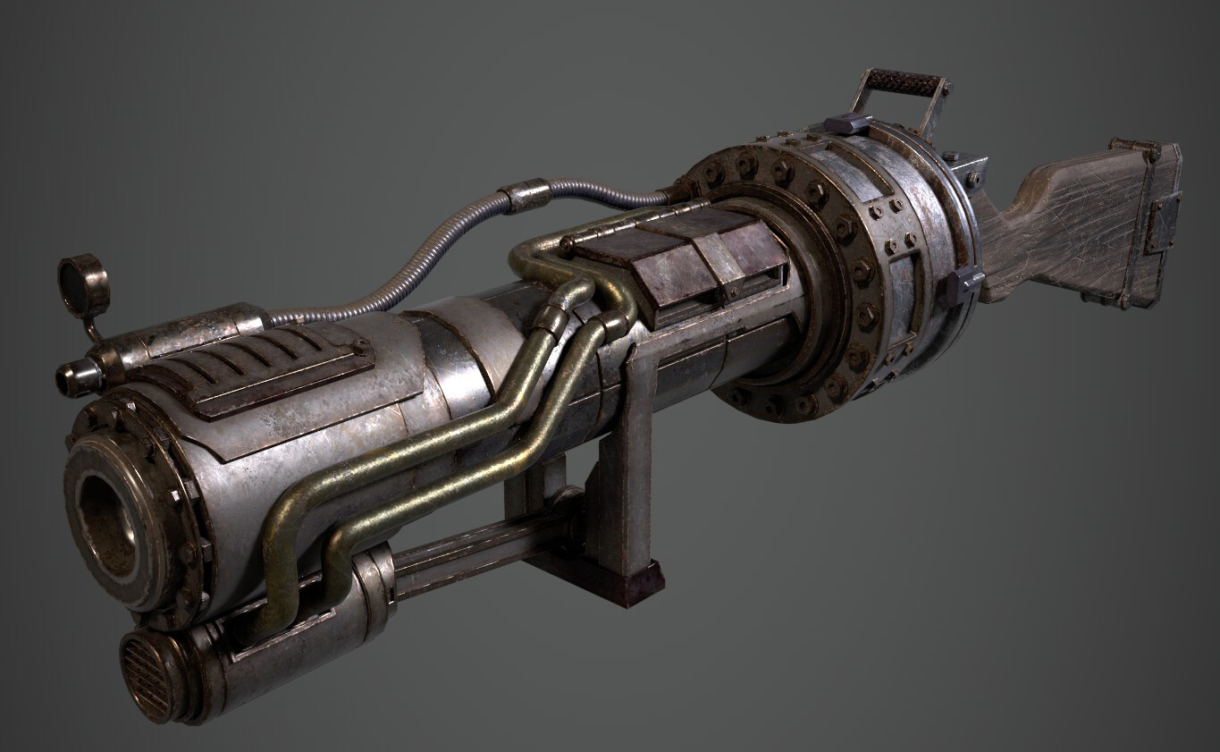 ArtStation - Railspike Gun