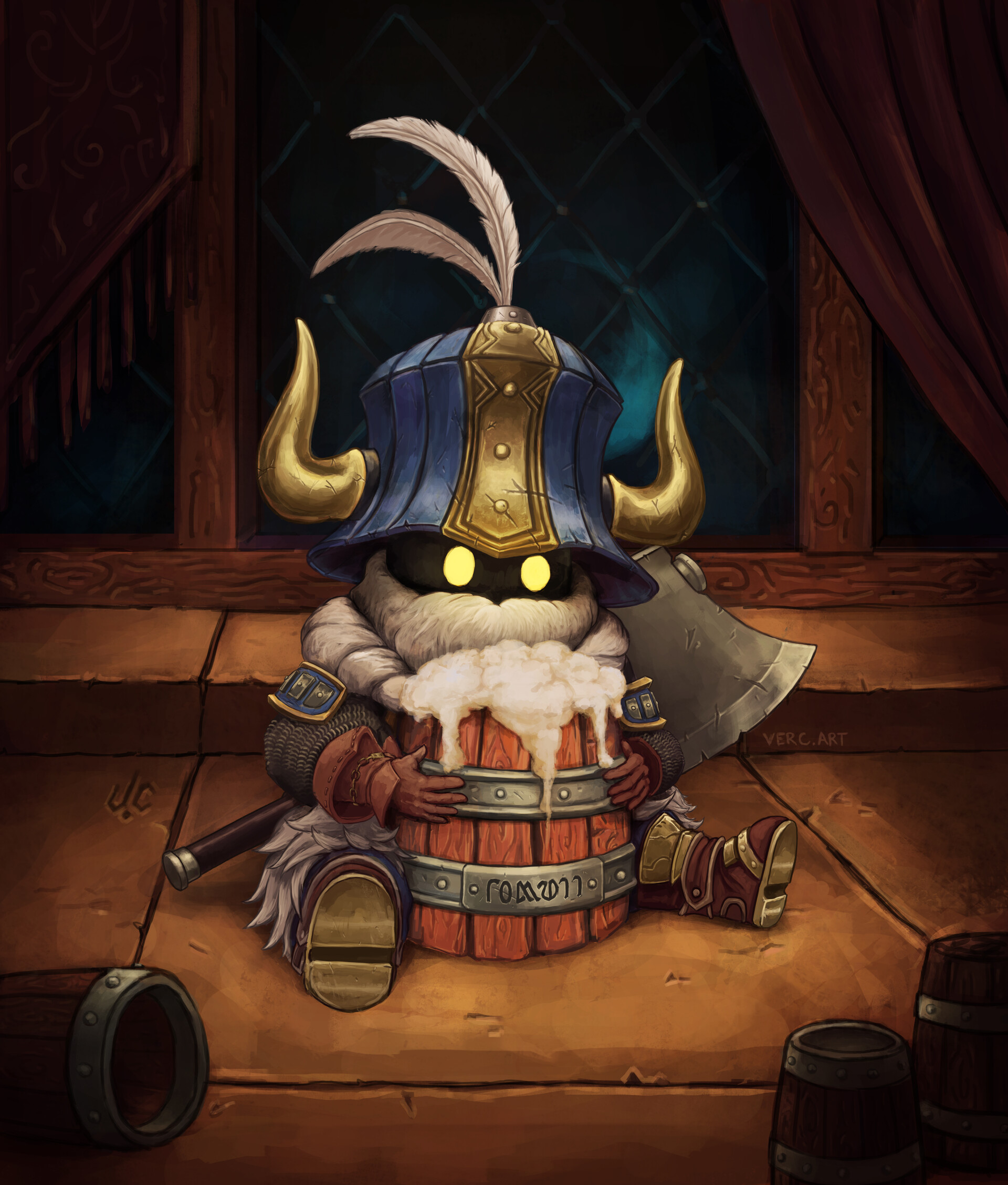 ArtStation - Fomutt of Tomra, FFXIV Commission.