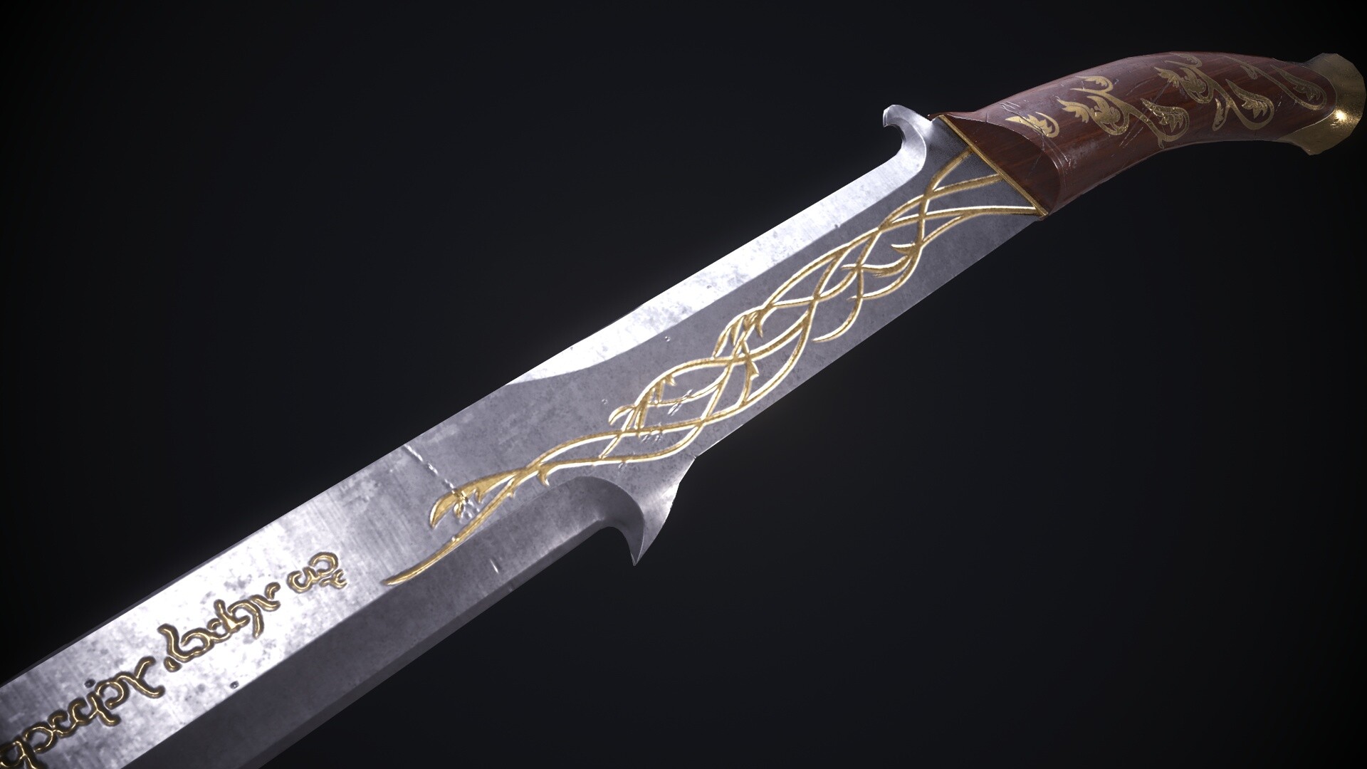 Suvankar Jana - Hadhafang Sword from The Lord of The Rings Movie