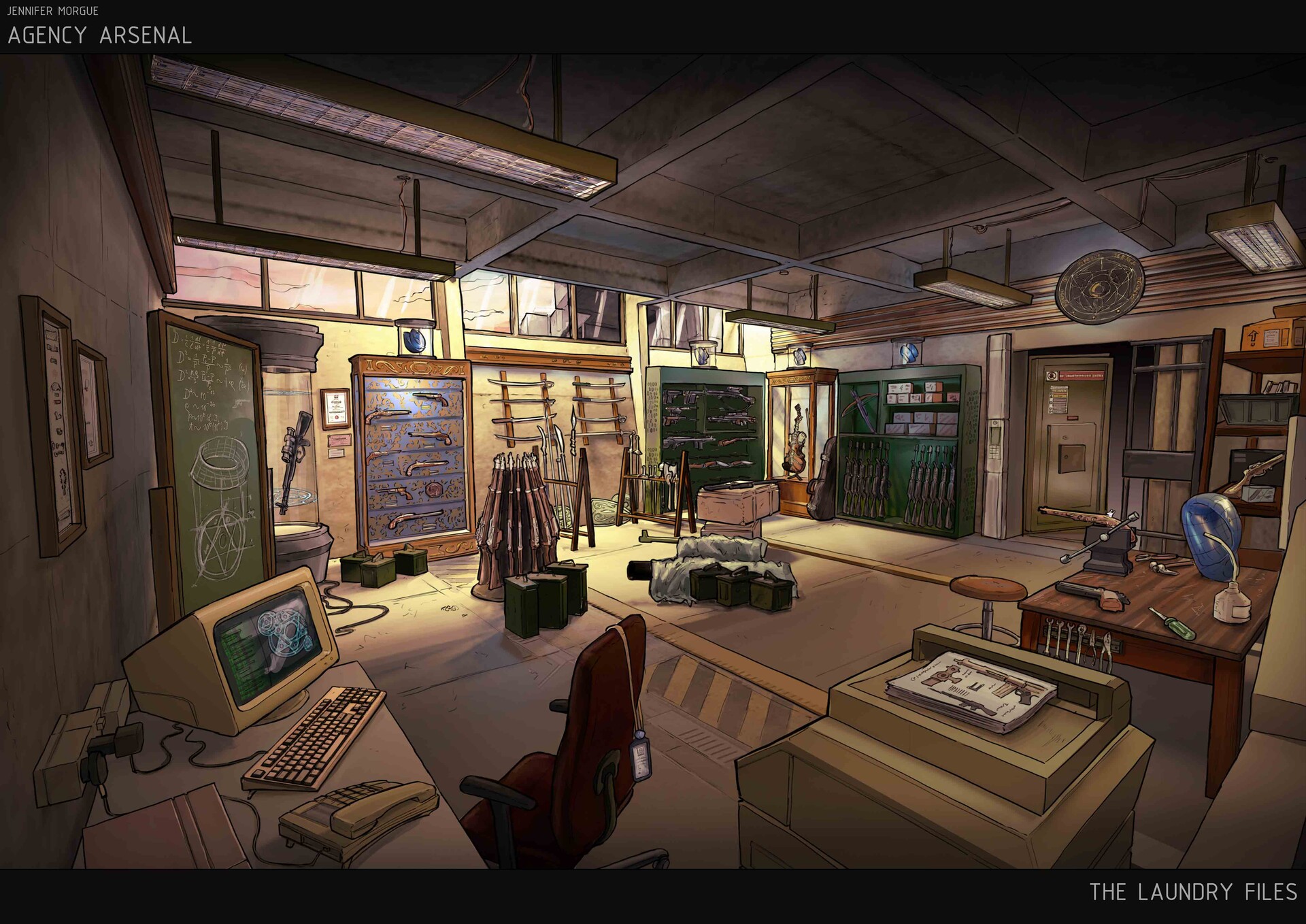 ArtStation - The Laundry Files - Jennifer Morgue - Agency Arsenal