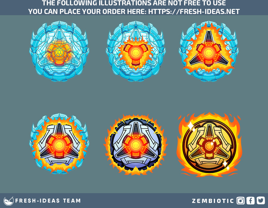 ArtStation - 6 badges for Jehb