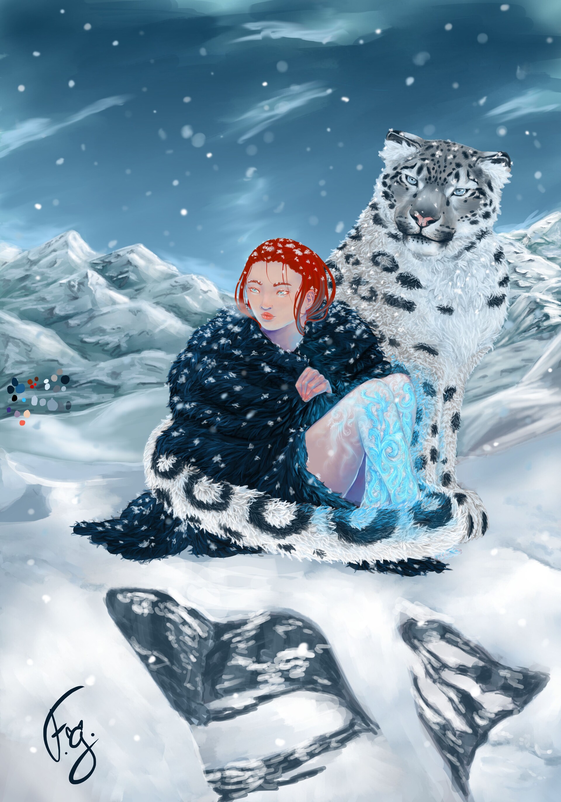 ArtStation - Snow Leopard