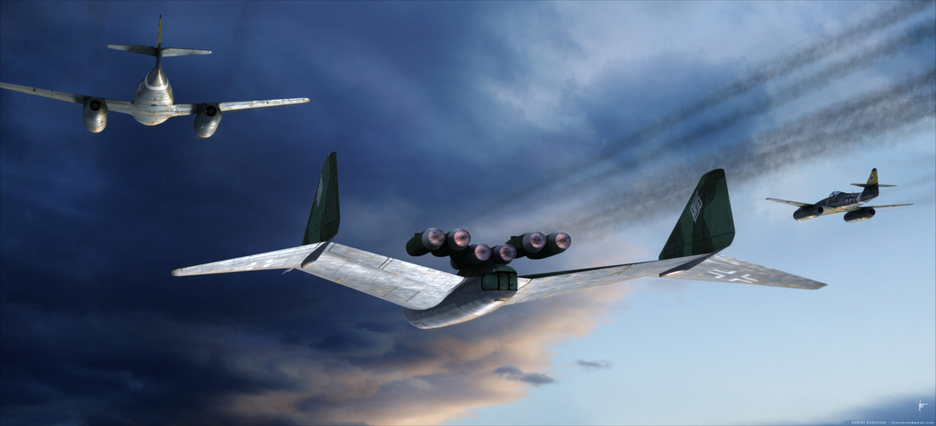 Robert Bonchune - Arado E.555 Long Range Bomber (Luft46' Test Flight)