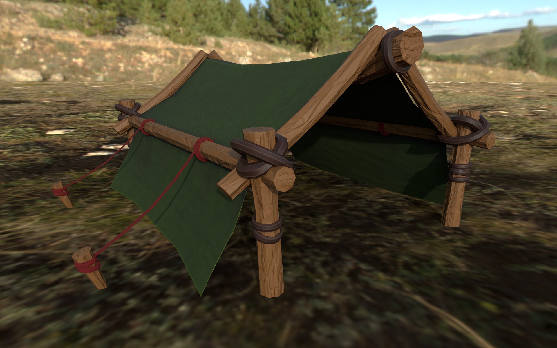 ArtStation - Stylized Tent