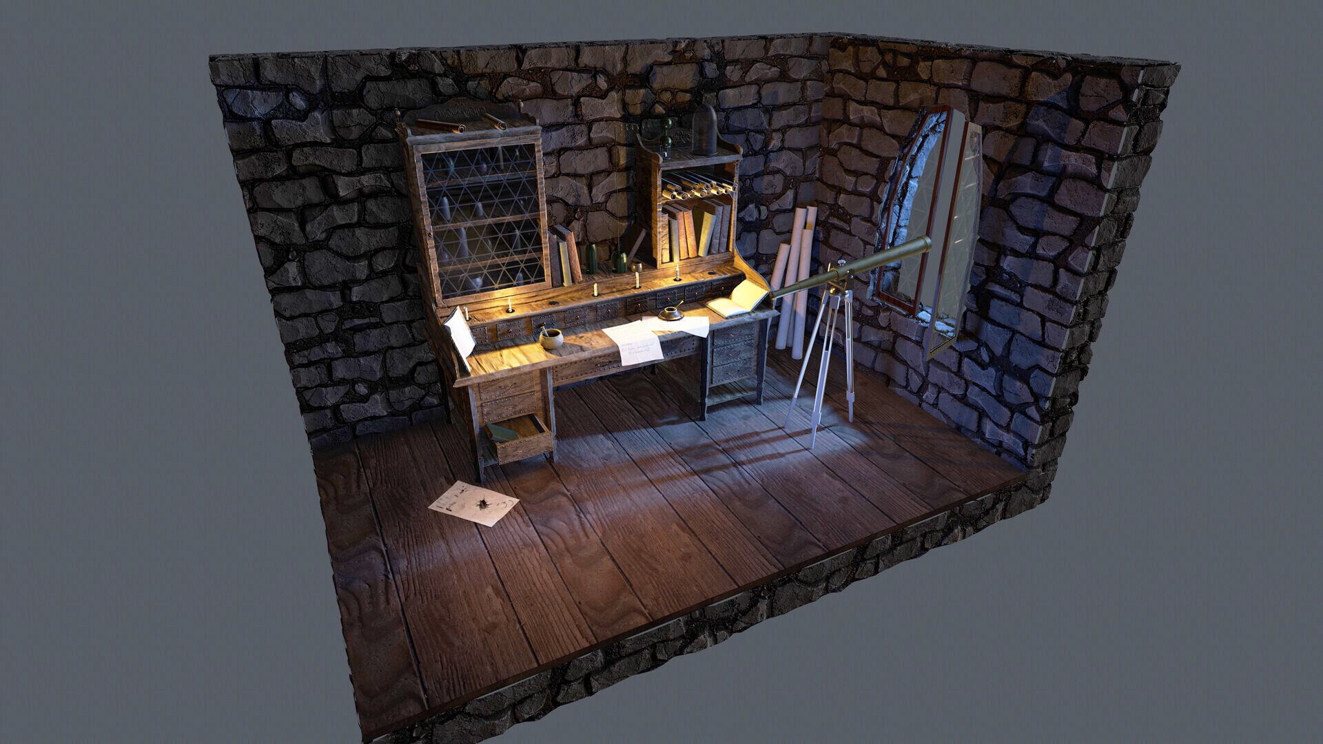 ArtStation - Alchemist desk