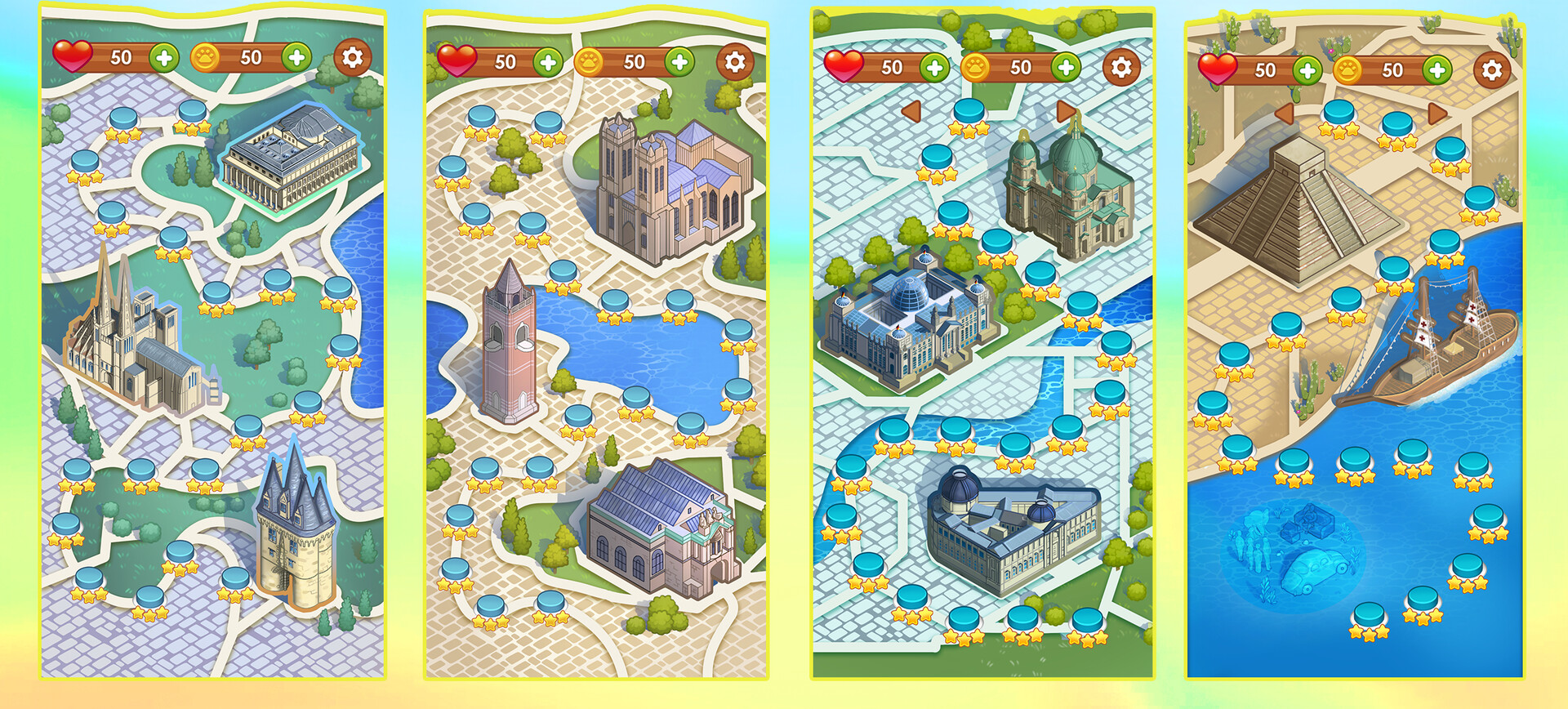 Yan Matrosov - Toshka World Travel - UI, 2D Art and Animations for ...