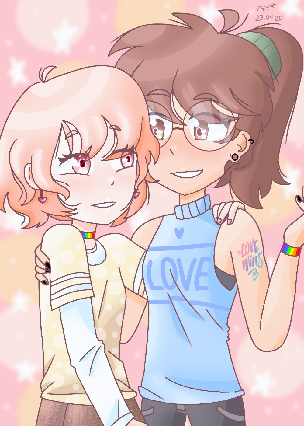 Artstation Lesbian Couple