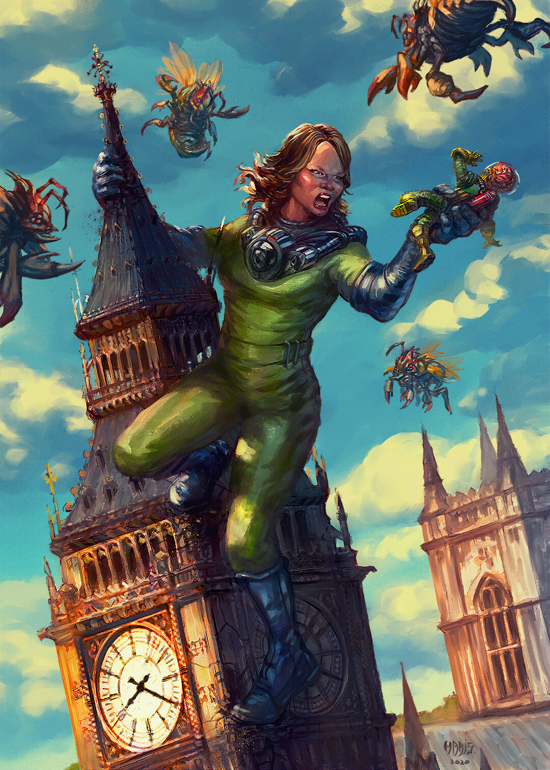 Victor Maristane - "Big Ben Babe" - Mars Attacks! Uprising