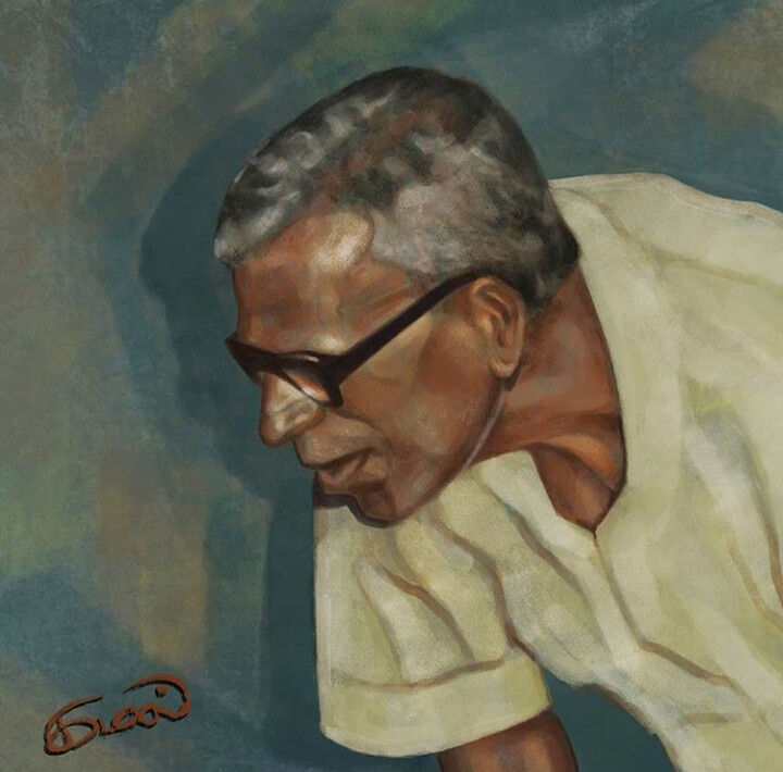 ArtStation - Tamil thatha portrait