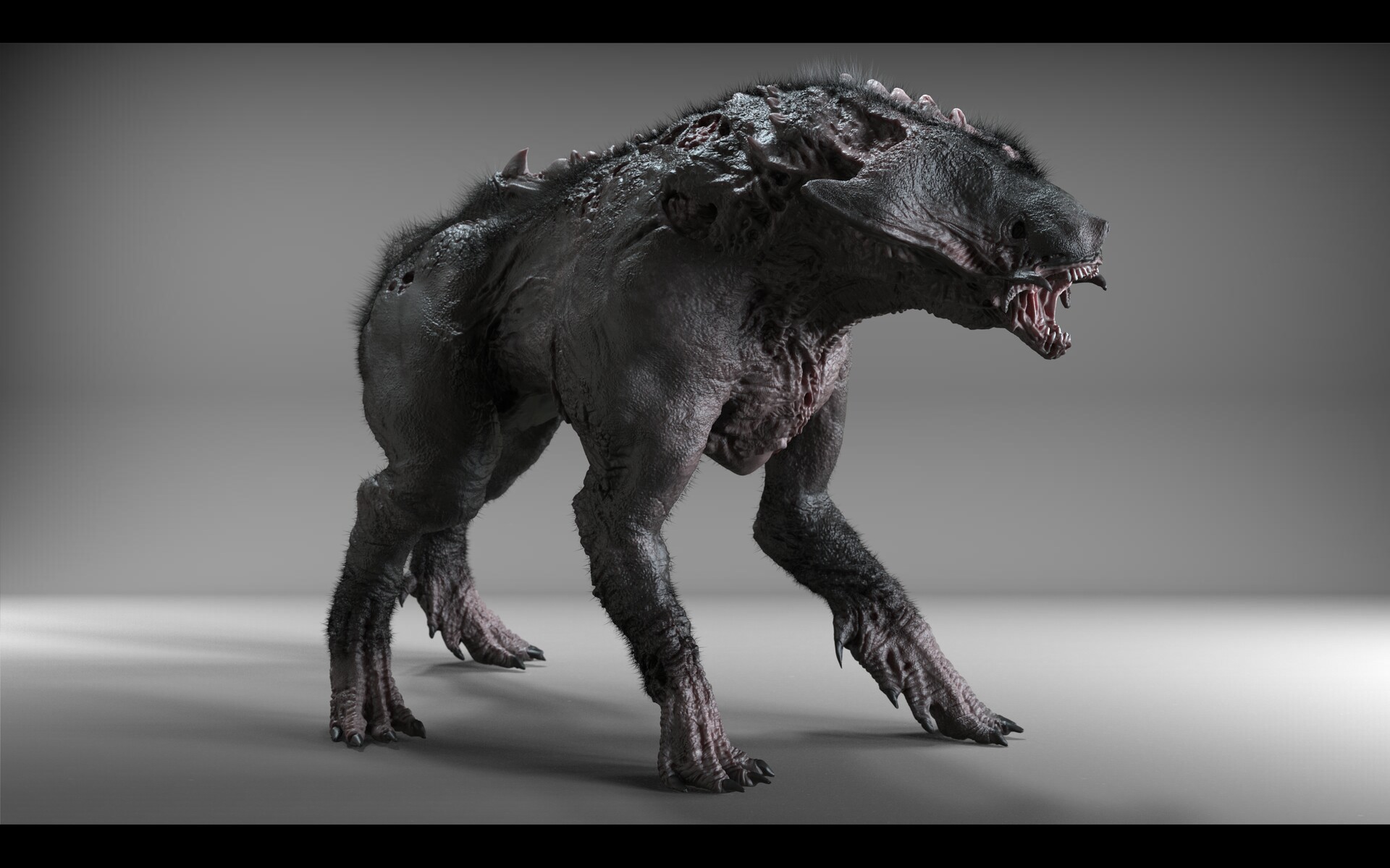 ArtStation - Infected Hyena Creature Concept