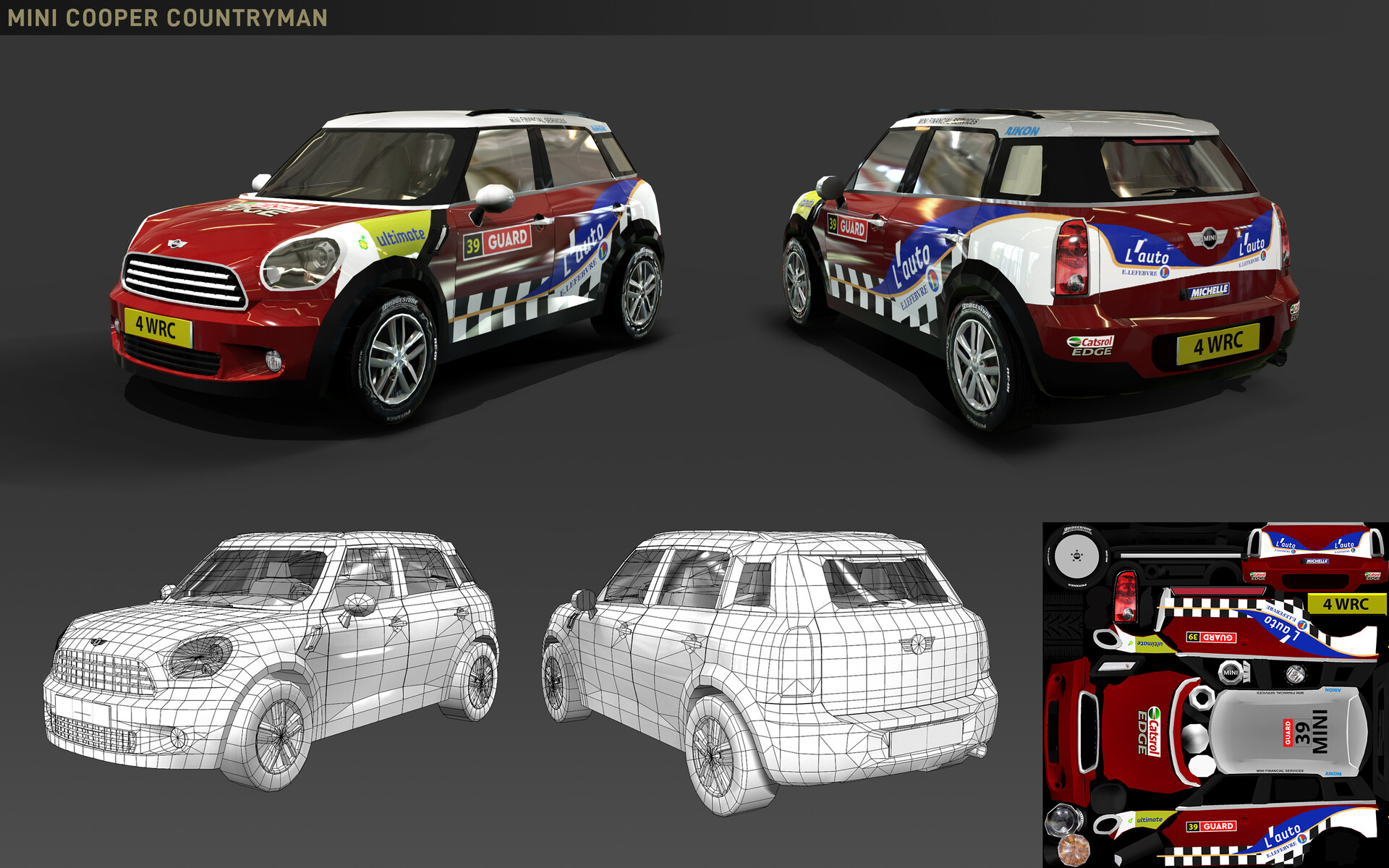 Ahmet Emin Gençerk - Rally Cars - Low Poly Game Assets