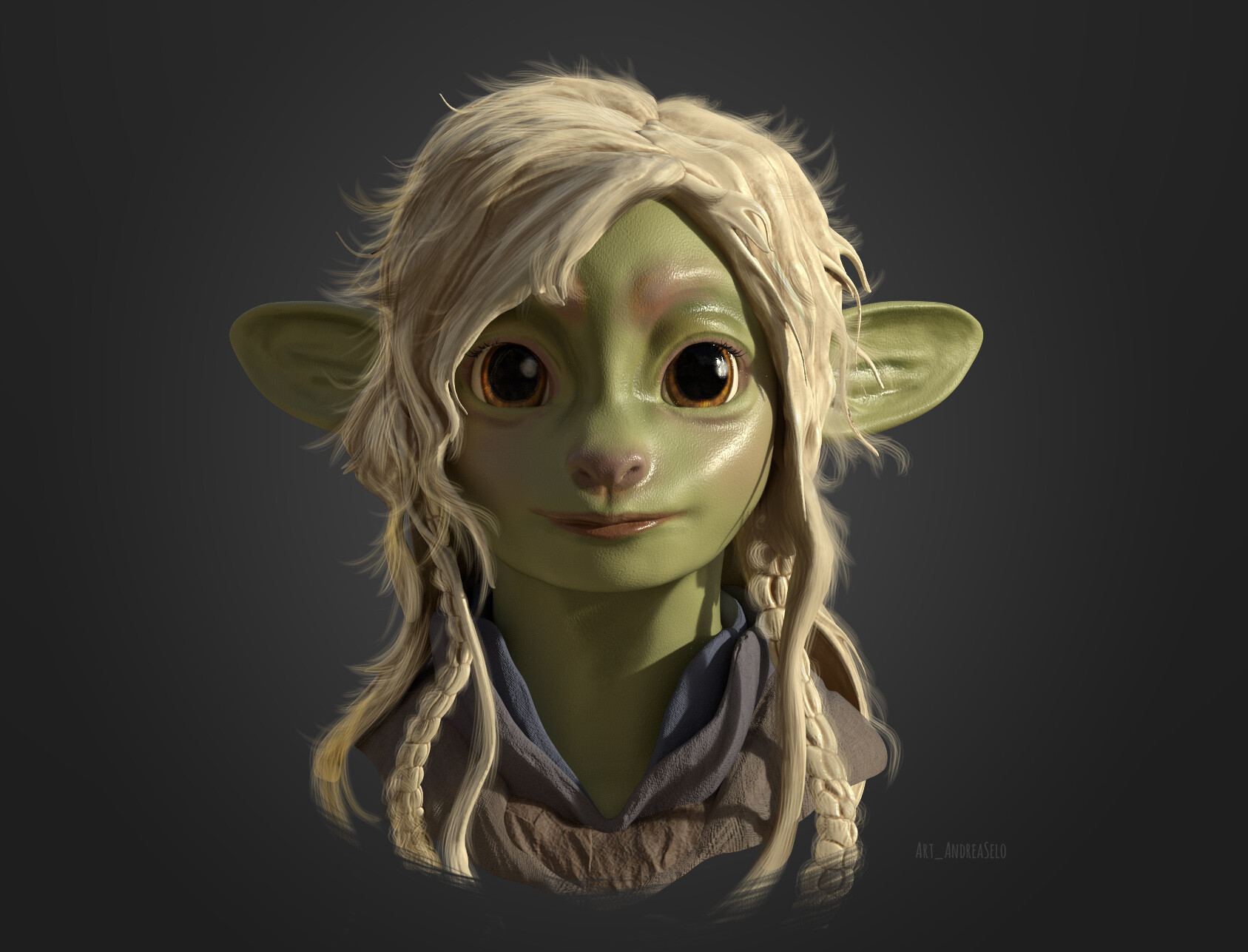 ArtStation - Deet Dark Crystal _ 3d Portrait