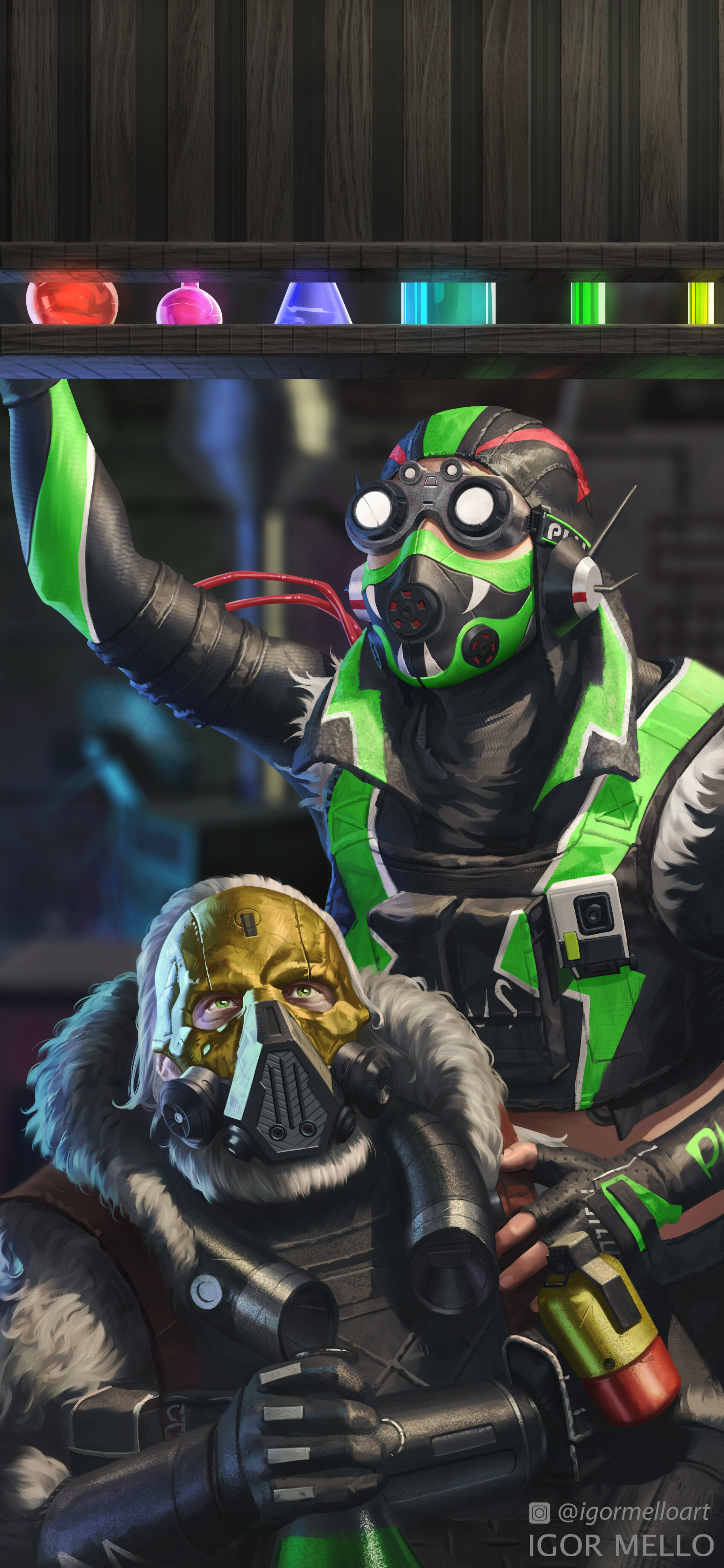 ArtStation - Caustic and Octane After Battle