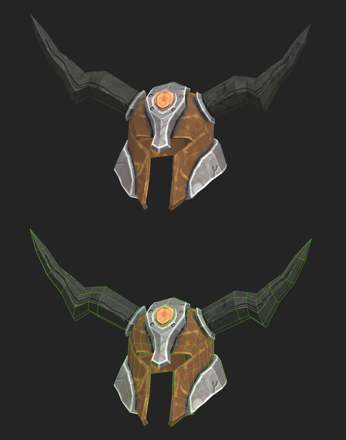 ArtStation - WoW inspired heavy helmet