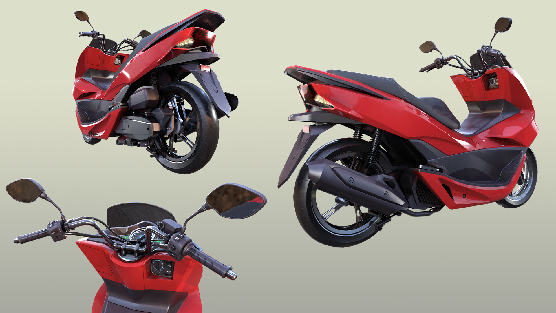 Ahmet Emin Gençerk - Honda PCX 125 - Game Asset