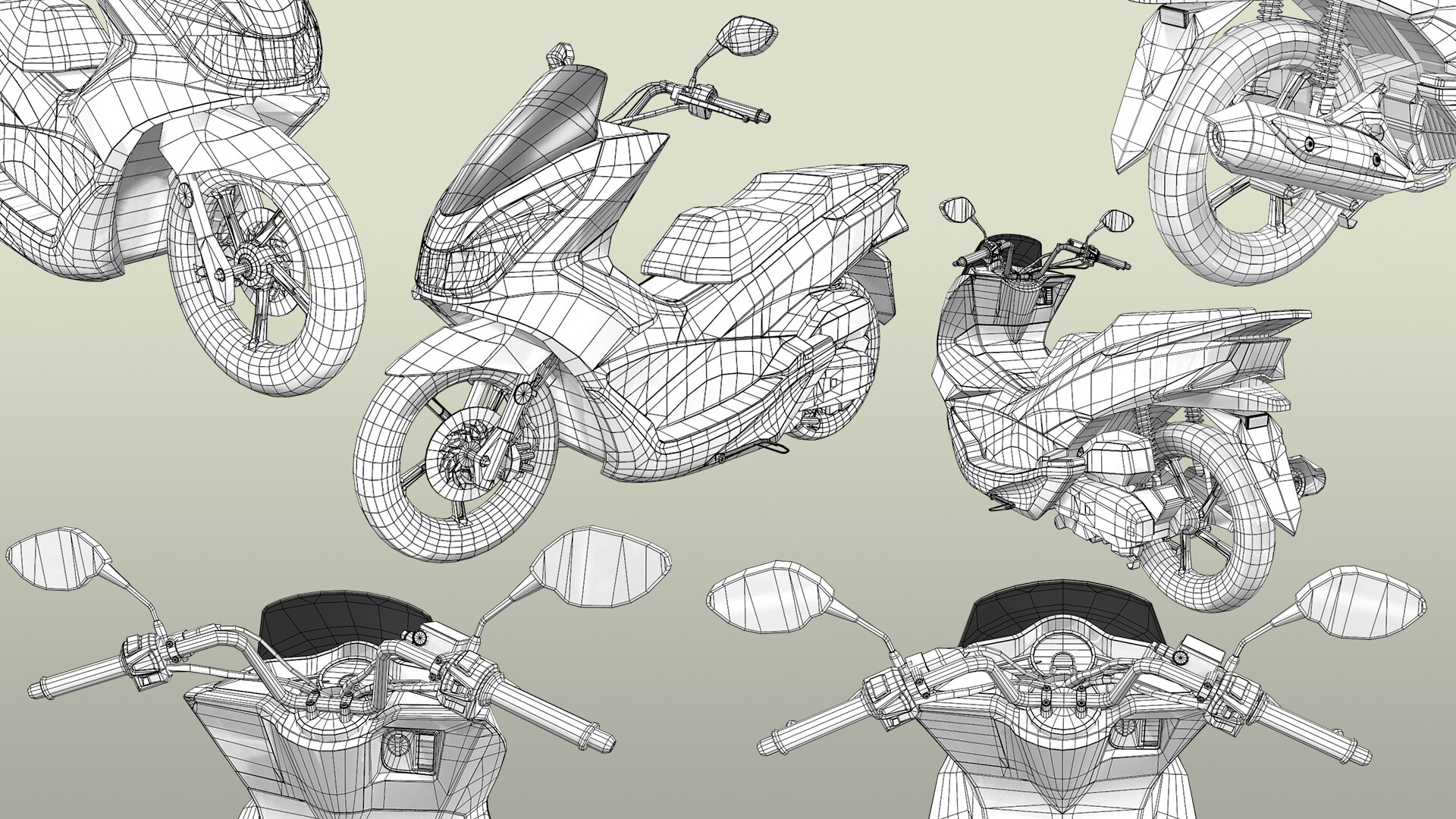 Ahmet Emin Gençerk - Honda PCX 125 - Game Asset